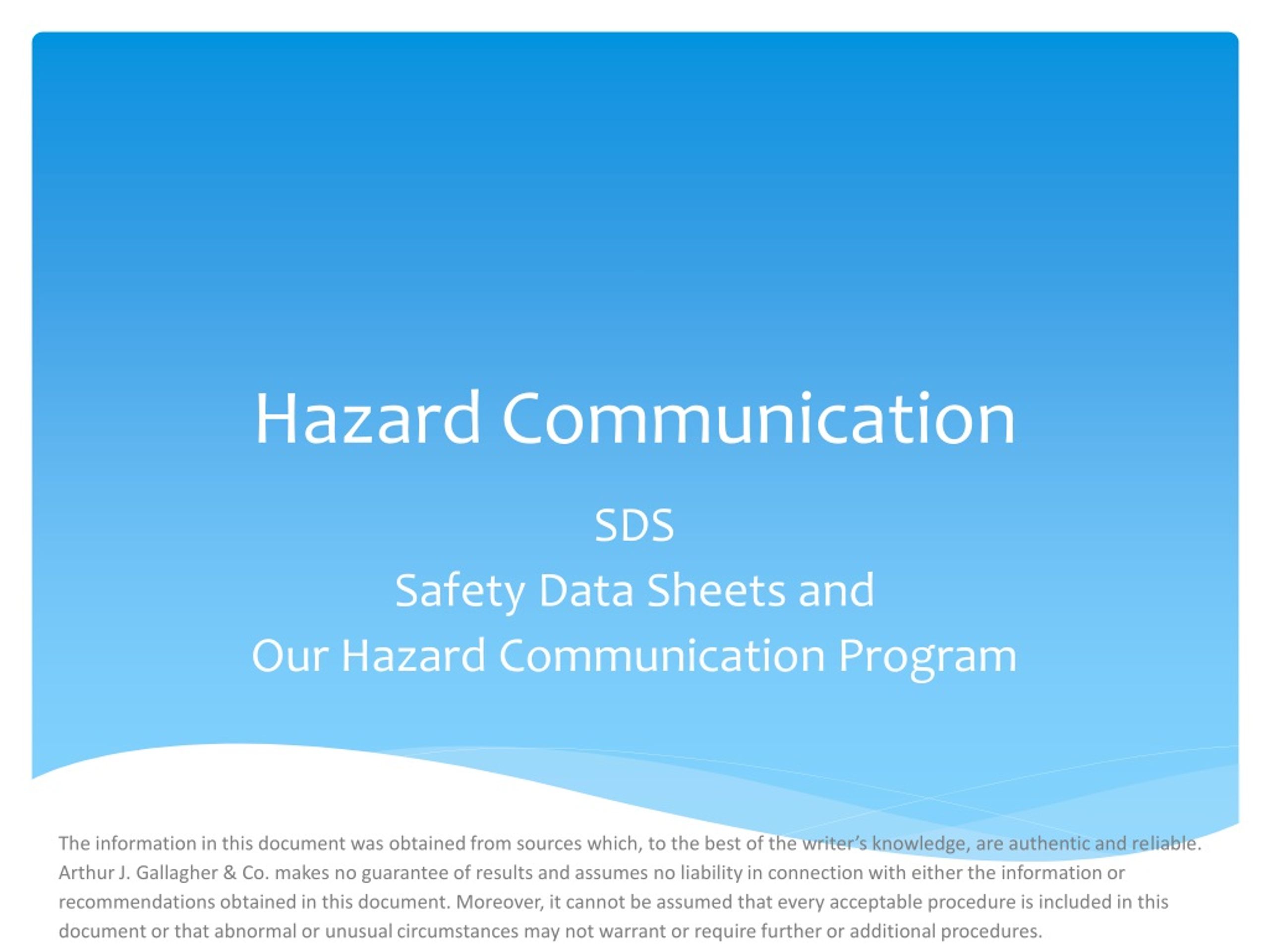 PPT - Hazard Communication PowerPoint Presentation, free download - ID ...