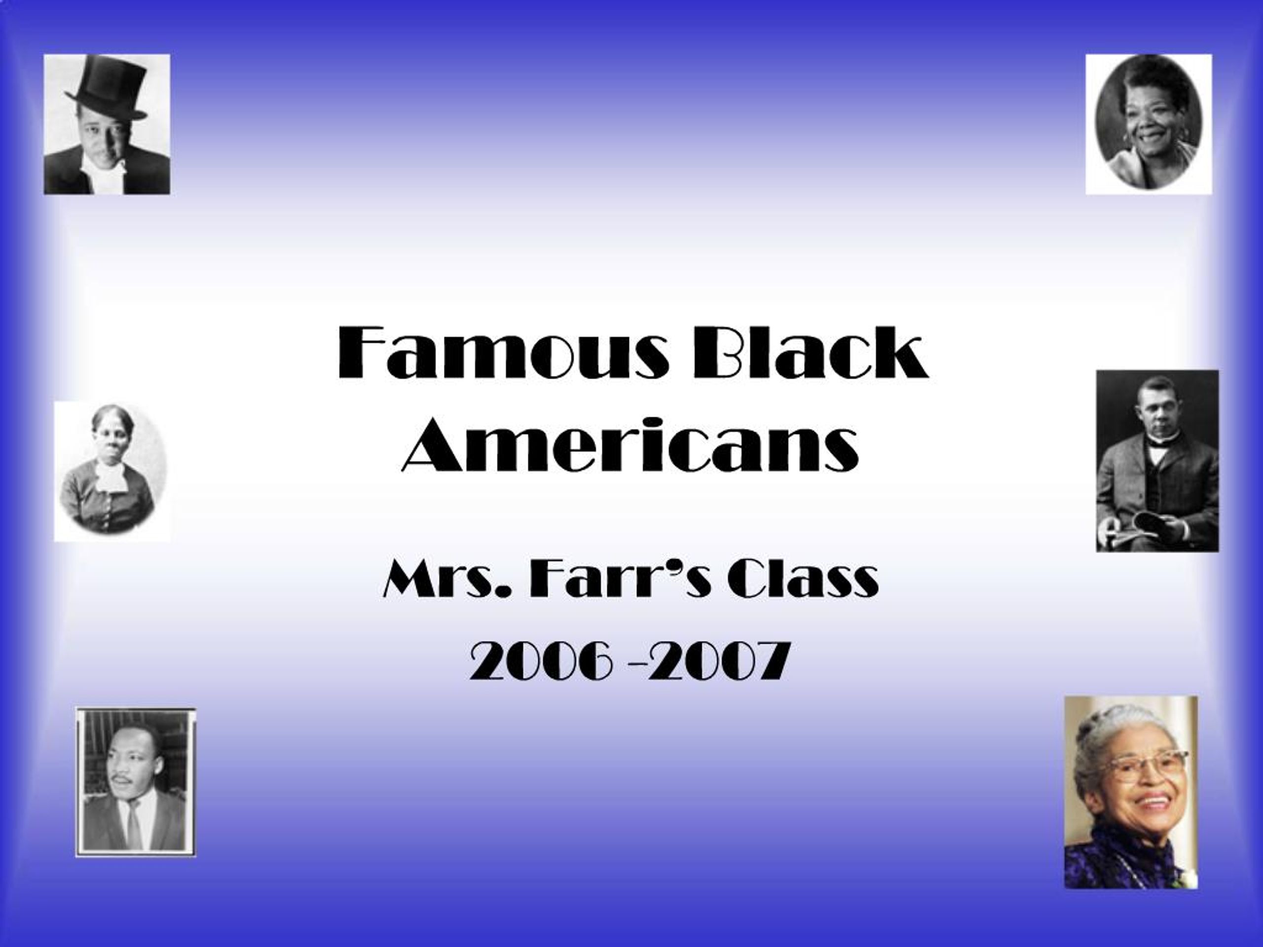 PPT - Famous Black Americans PowerPoint Presentation, free download ...