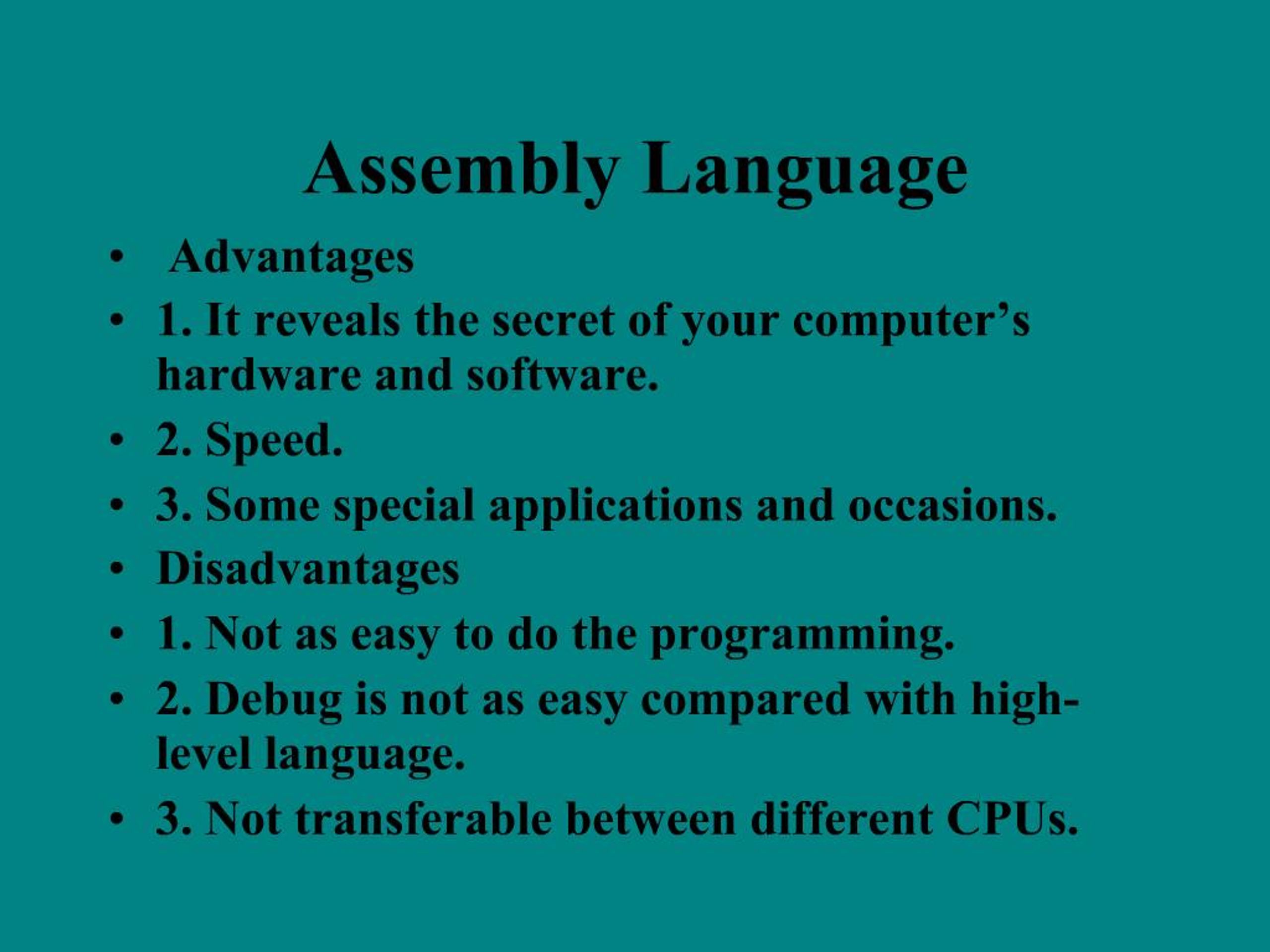 PPT - Assembly Language PowerPoint Presentation, free download - ID:1482128
