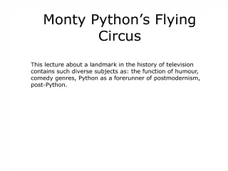 PPT - Monty Python and The Scientific Method PowerPoint Presentation ...