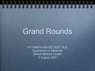 PPT - Nursing Grand Rounds PowerPoint Presentation, free download - ID ...