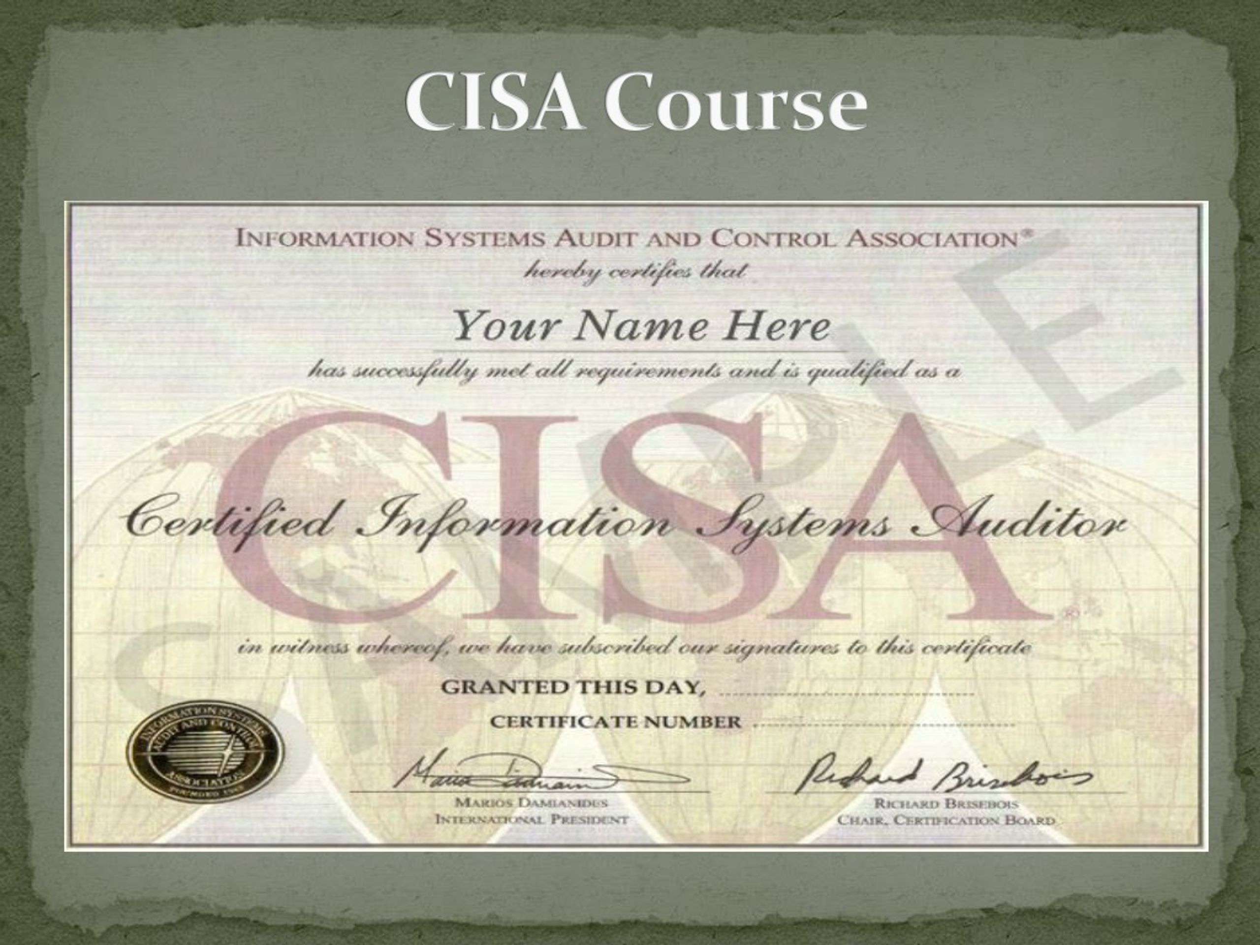 PPT - CISA Training PowerPoint Presentation, free download - ID:1493331