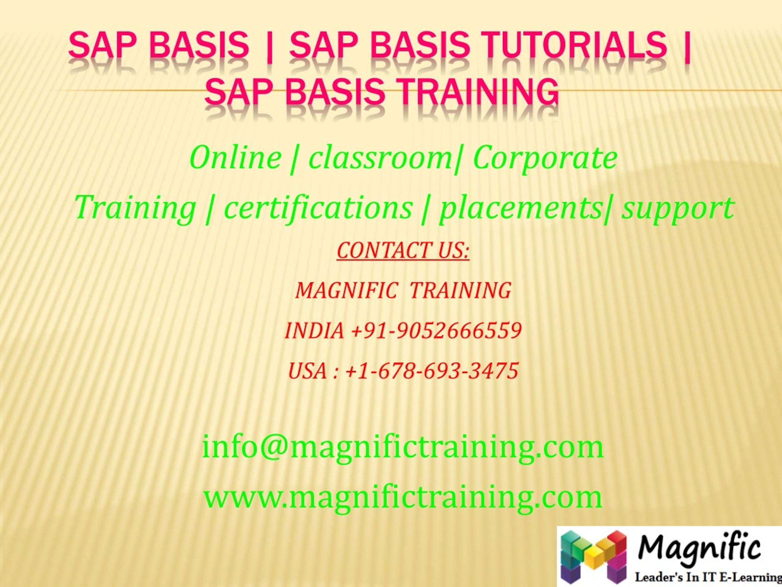 PPT - SAP Basis SAP Basis Tutorials SAP Basis Training PowerPoint ...