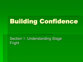 PPT - Building Self Confidence PowerPoint Presentation, free download ...