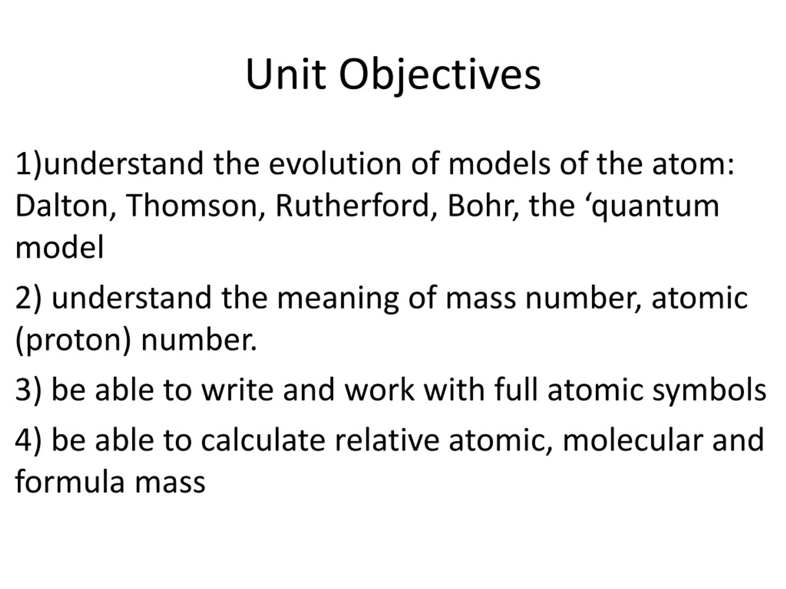 PPT - Unit Objectives PowerPoint Presentation, free download - ID:152241