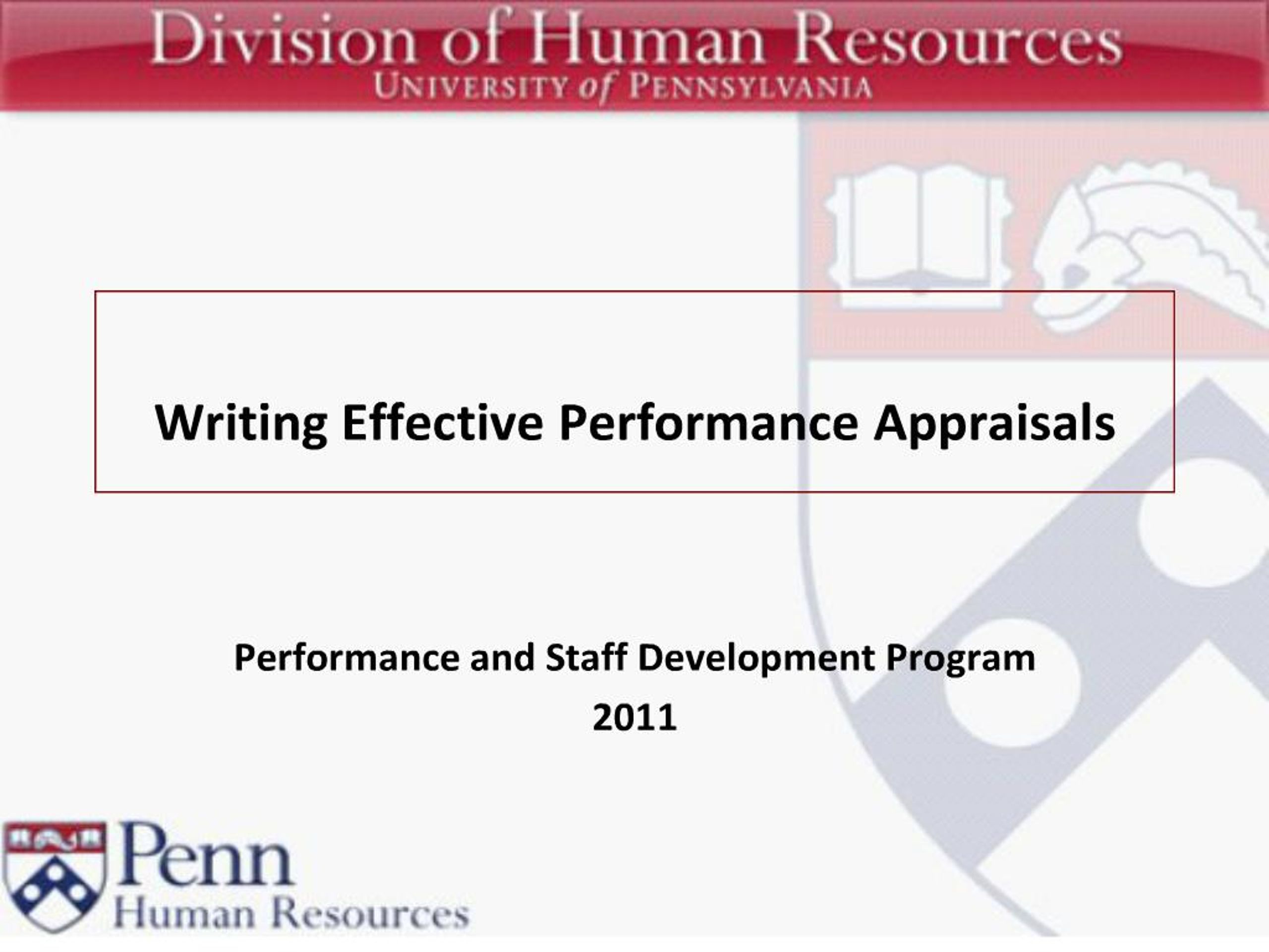 PPT - writing effective performance appraisals PowerPoint Presentation ...