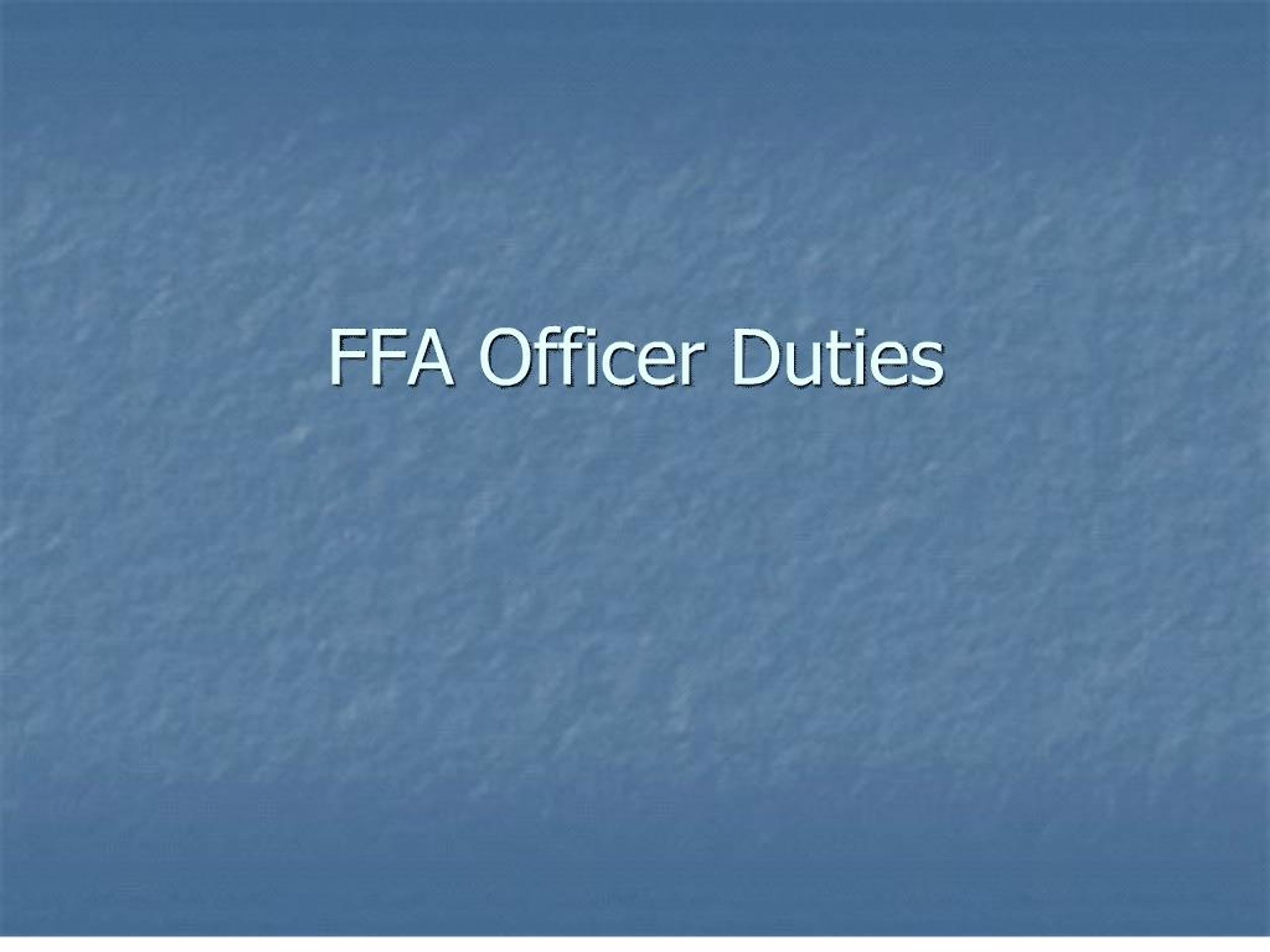 PPT - ffa officer duties PowerPoint Presentation, free download - ID:155661