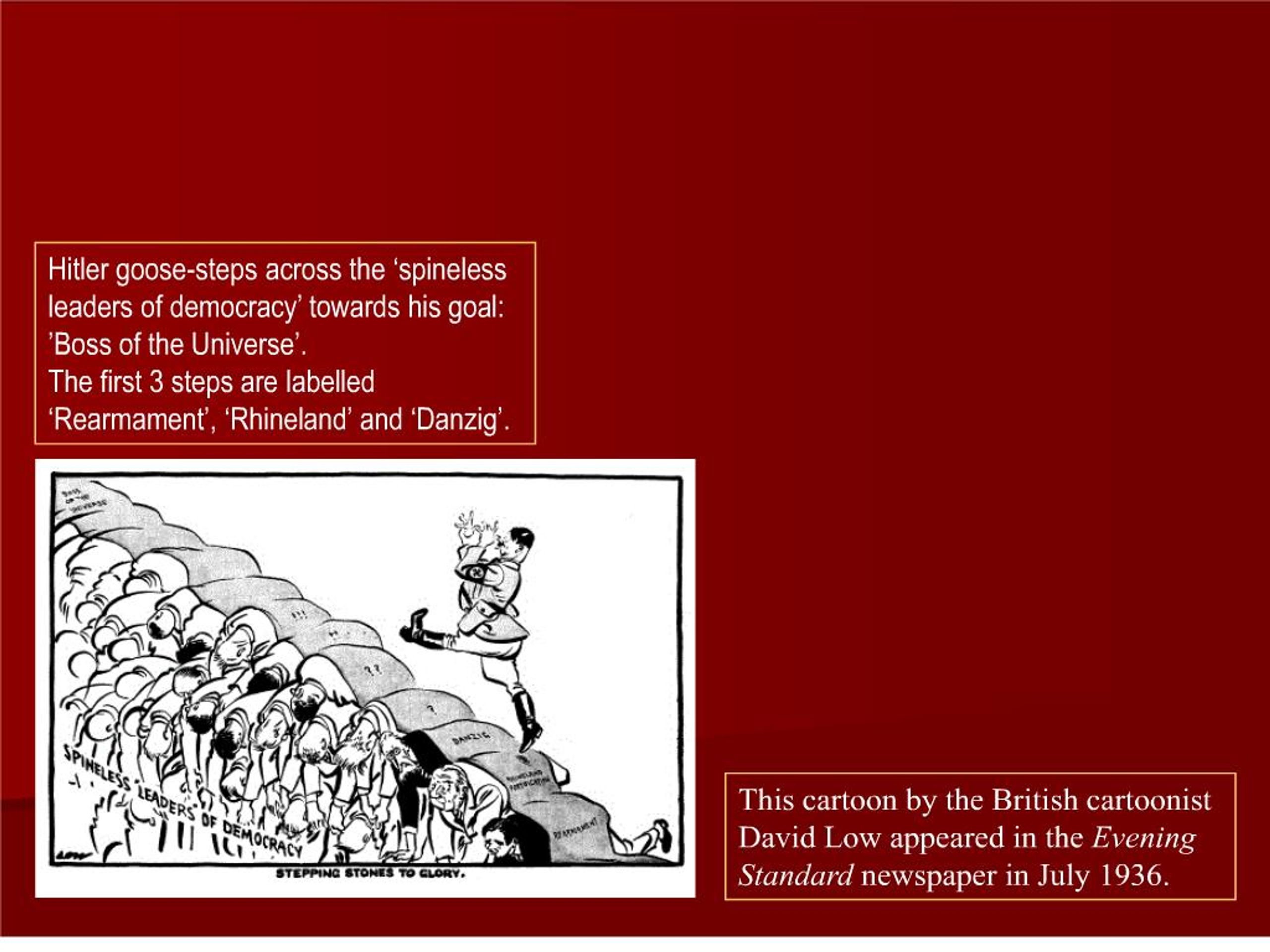 PPT - This cartoon by the British cartoonist David Low appeared in the ...