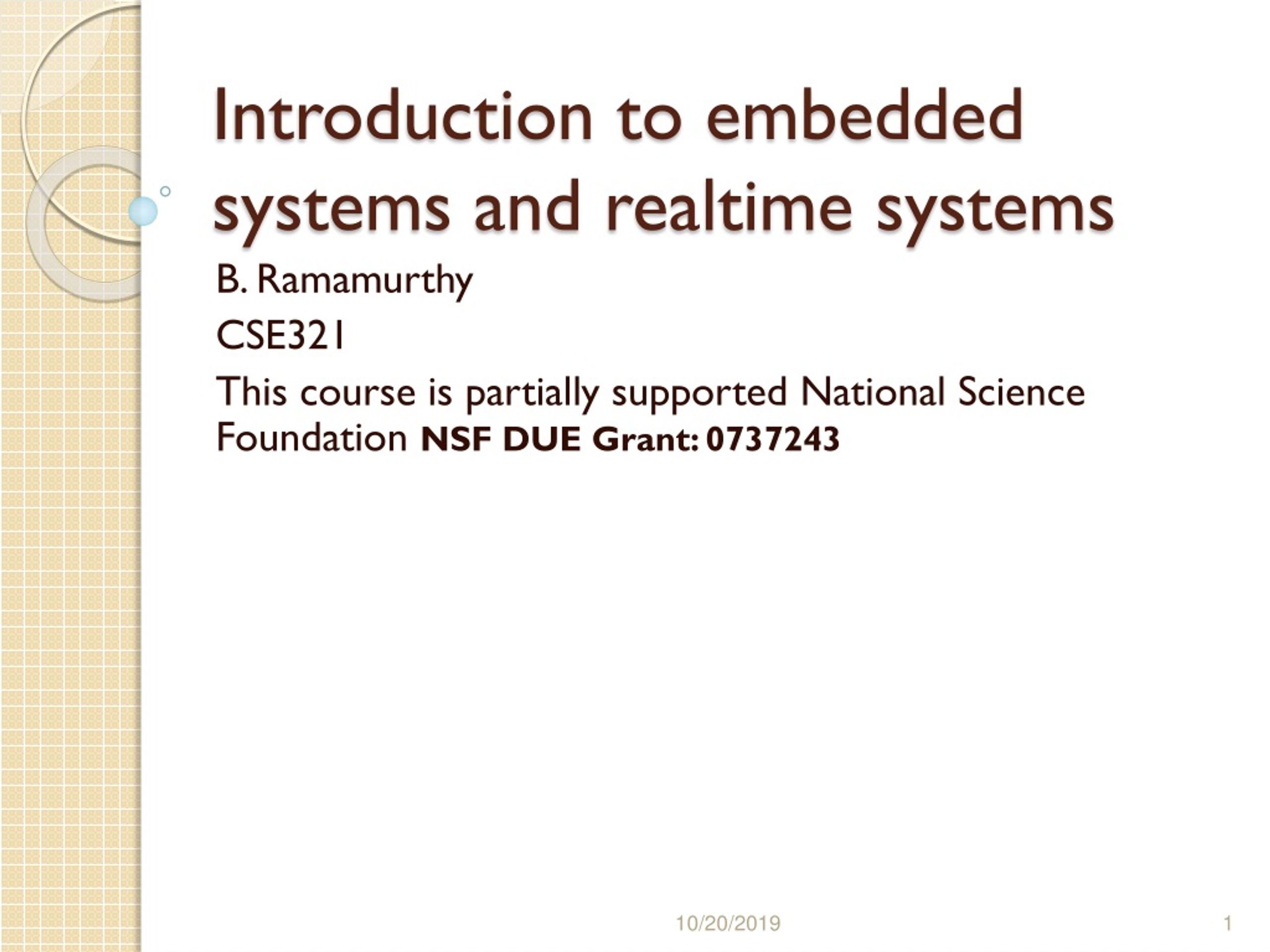 PPT - Introduction to embedded systems and realtime systems PowerPoint ...