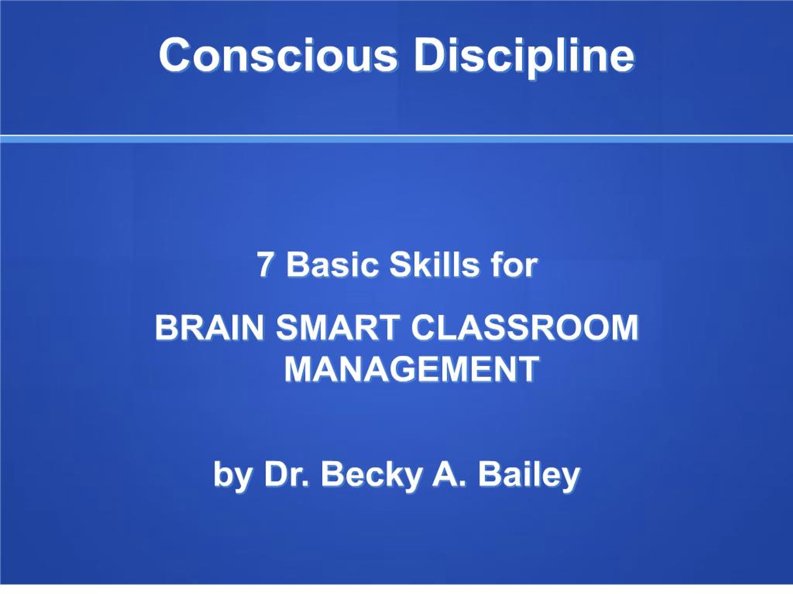 PPT - conscious discipline PowerPoint Presentation, free download - ID ...