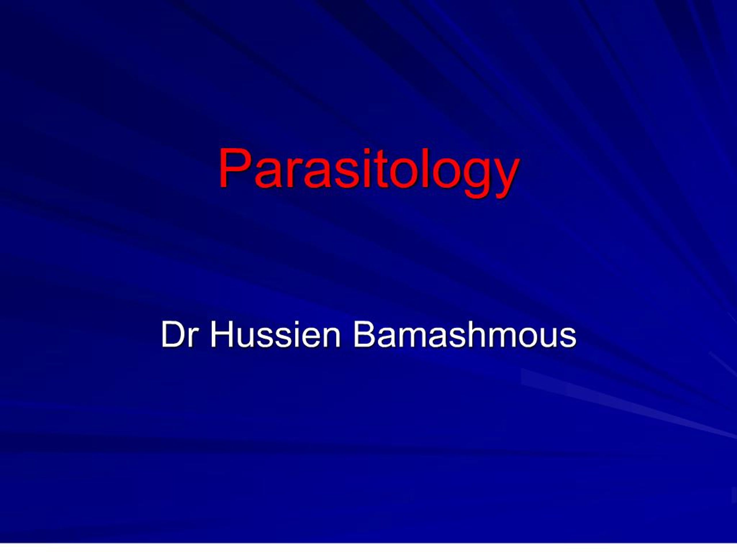 PPT - parasitology PowerPoint Presentation, free download - ID:158000