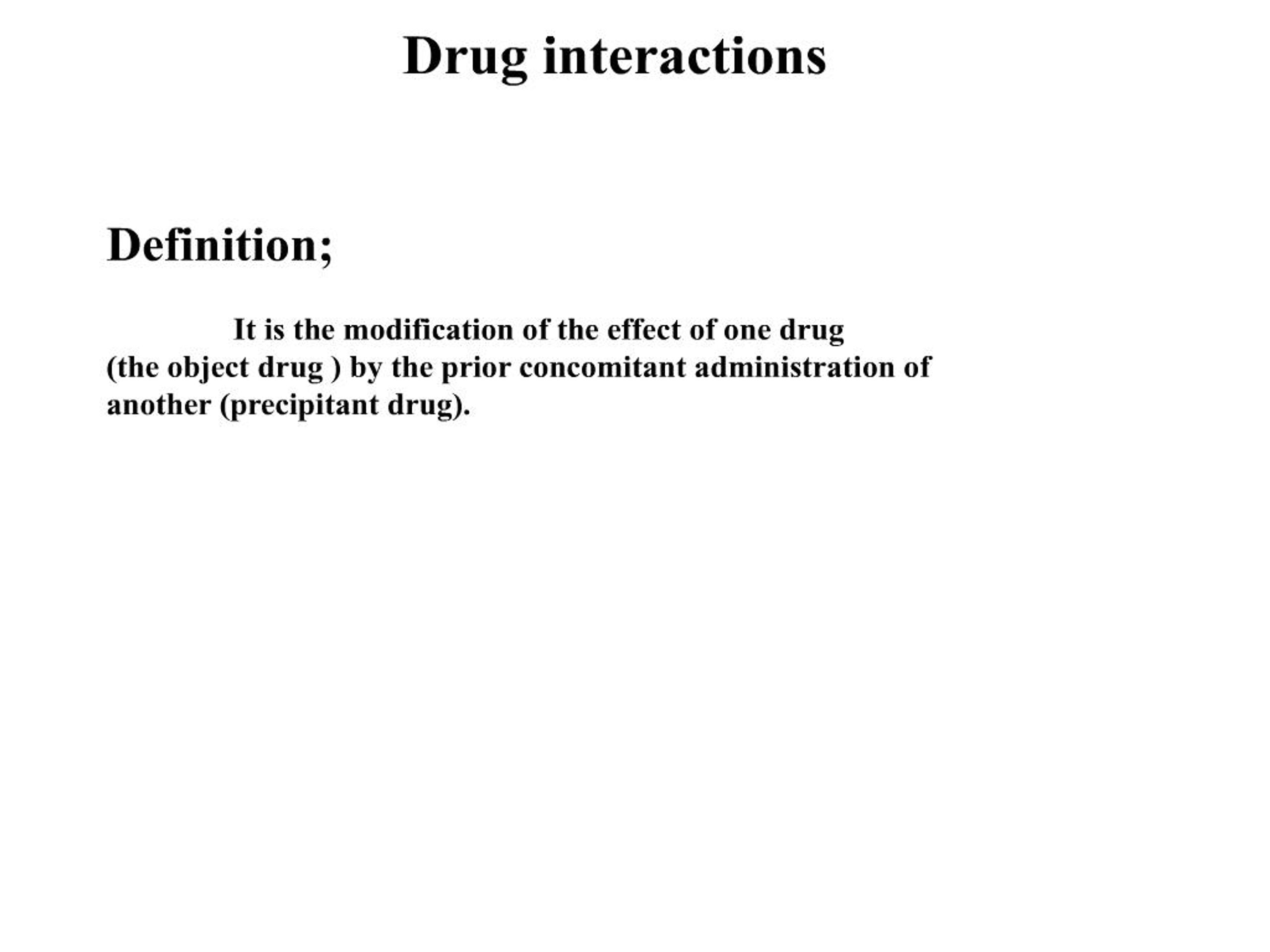 PPT - drug interactions PowerPoint Presentation, free download - ID:158524