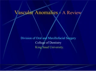 PPT - ISSVA classification for vascular anomalies PowerPoint ...
