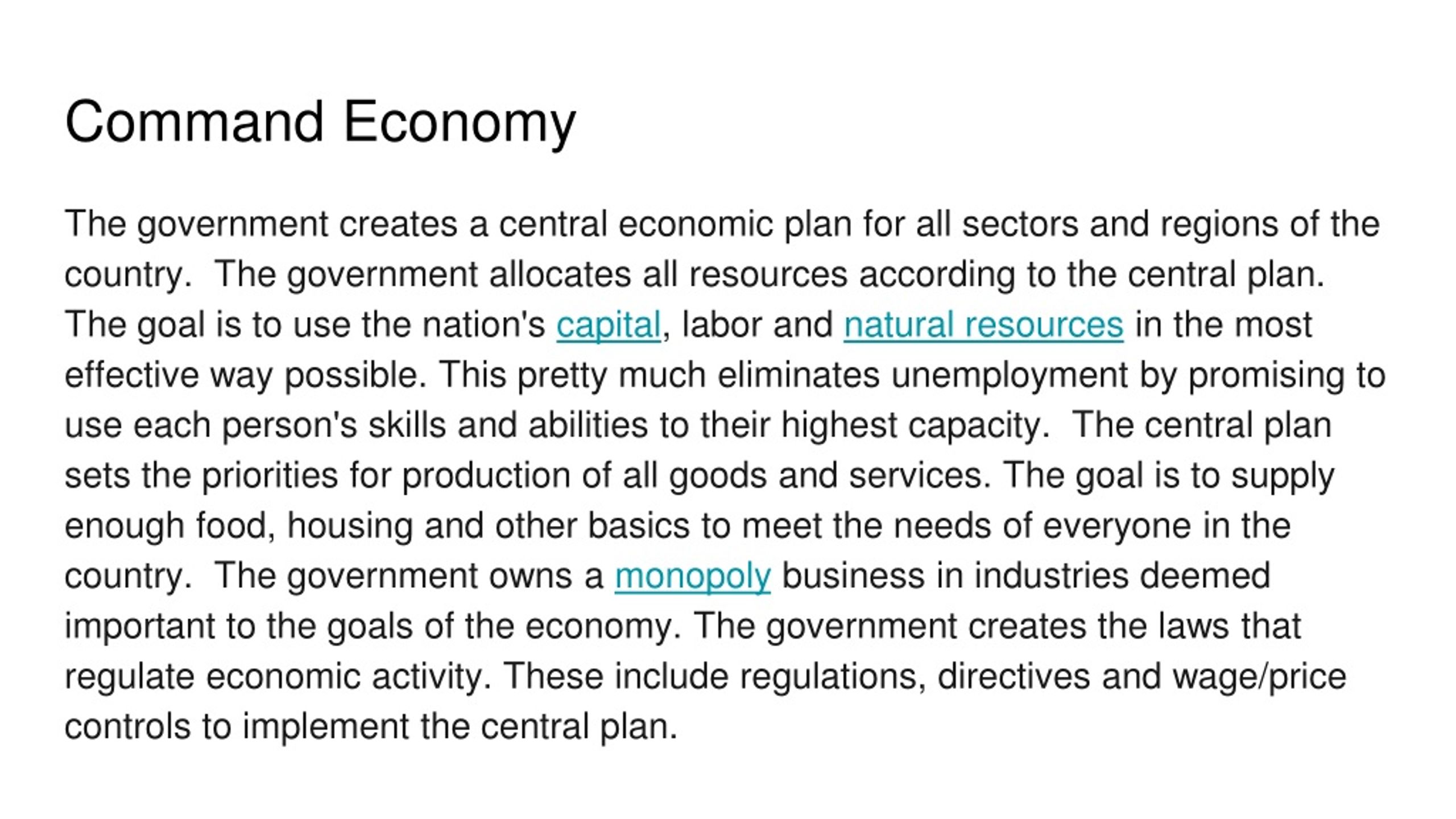 PPT - Command Economy PowerPoint Presentation, free download - ID:159240