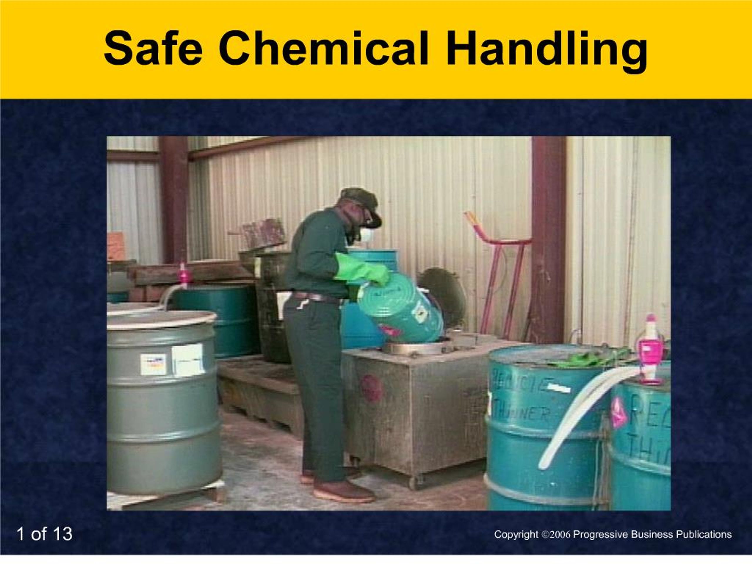 PPT - safe chemical handling PowerPoint Presentation, free download ...