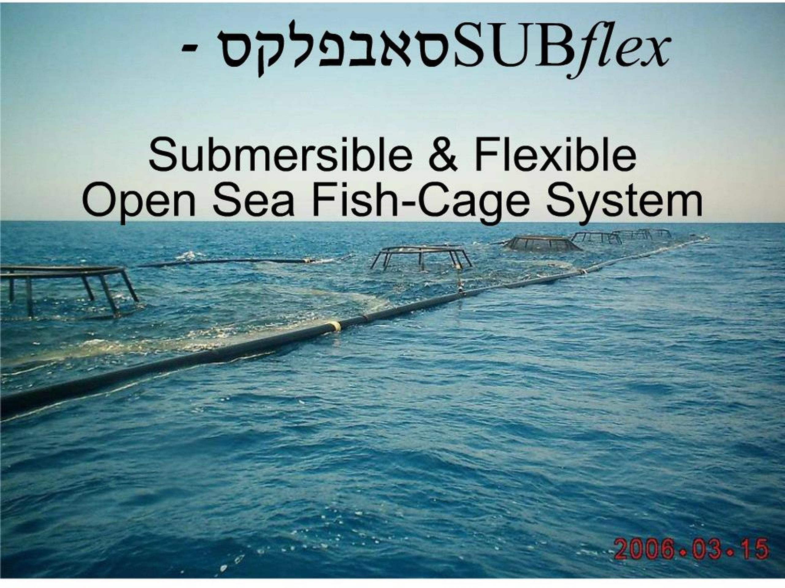 PPT - submersible flexible open sea fish-cage system PowerPoint ...