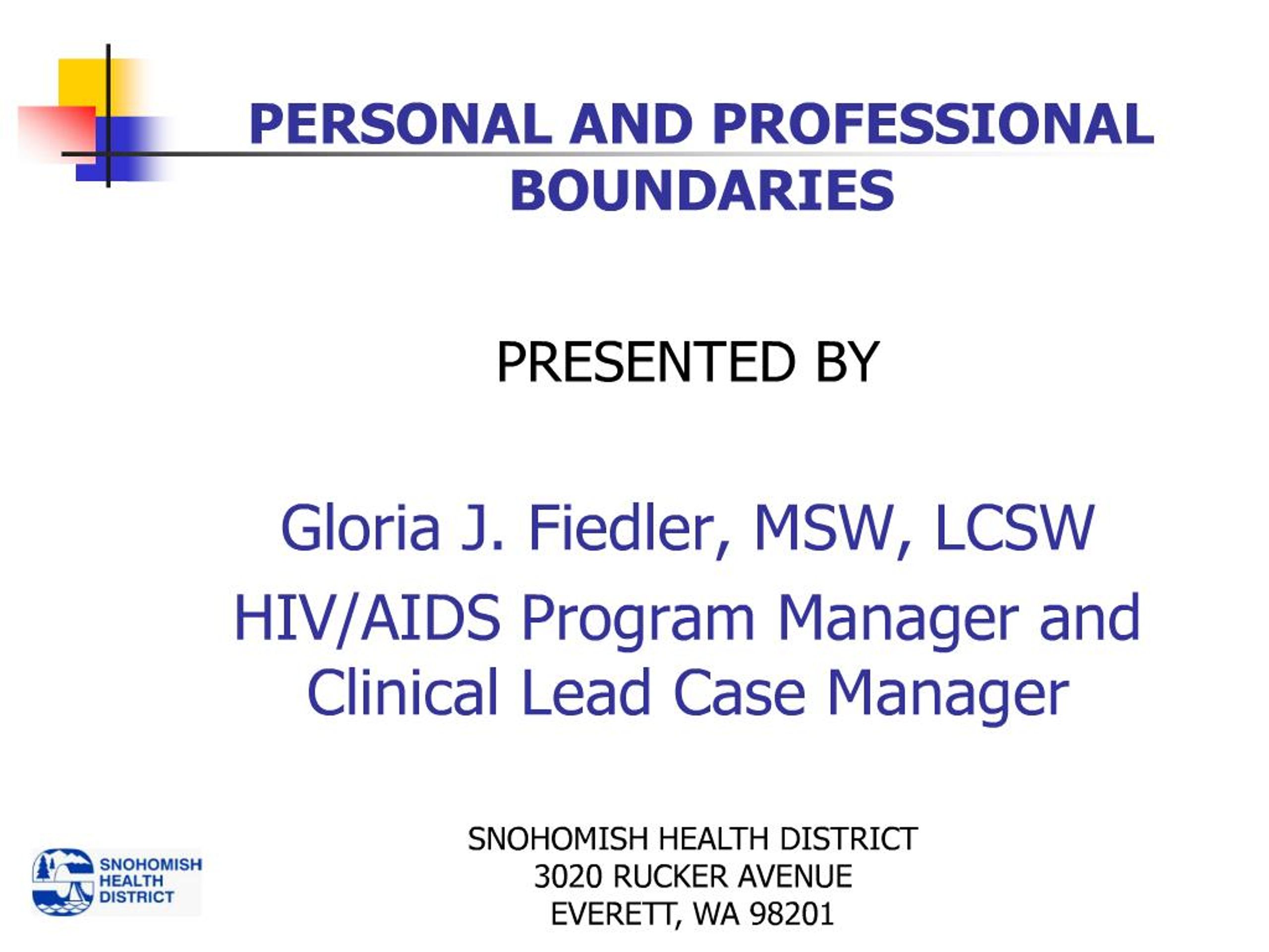 PPT - personal and professional boundaries PowerPoint Presentation ...