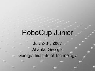 PPT - RoboCup PowerPoint Presentation, free download - ID:7181603