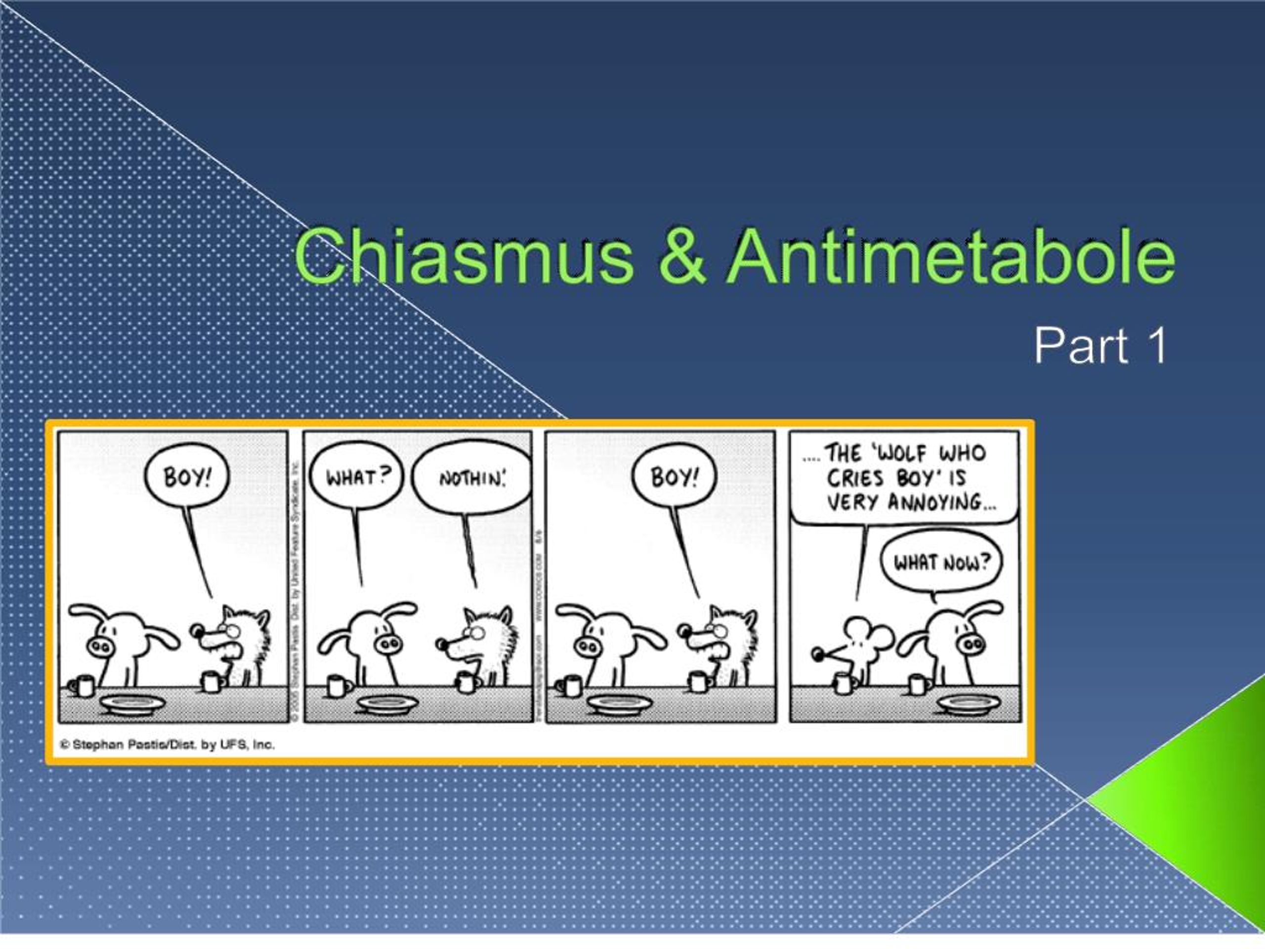 PPT - chiasmus antimetabole PowerPoint Presentation, free download - ID ...
