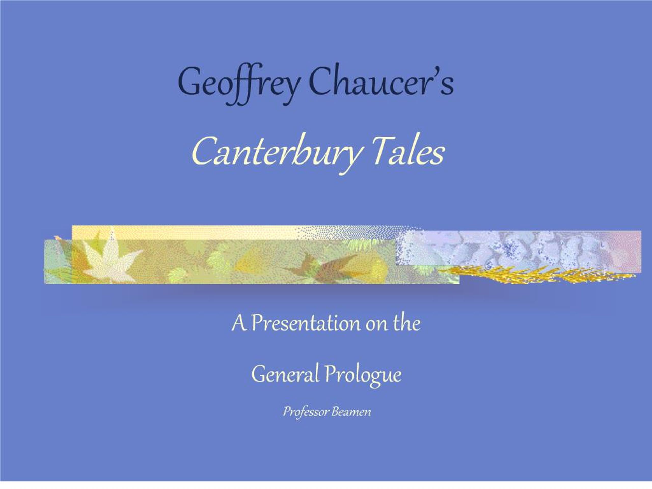 PPT - geoffrey chaucer s PowerPoint Presentation, free download - ID:163499