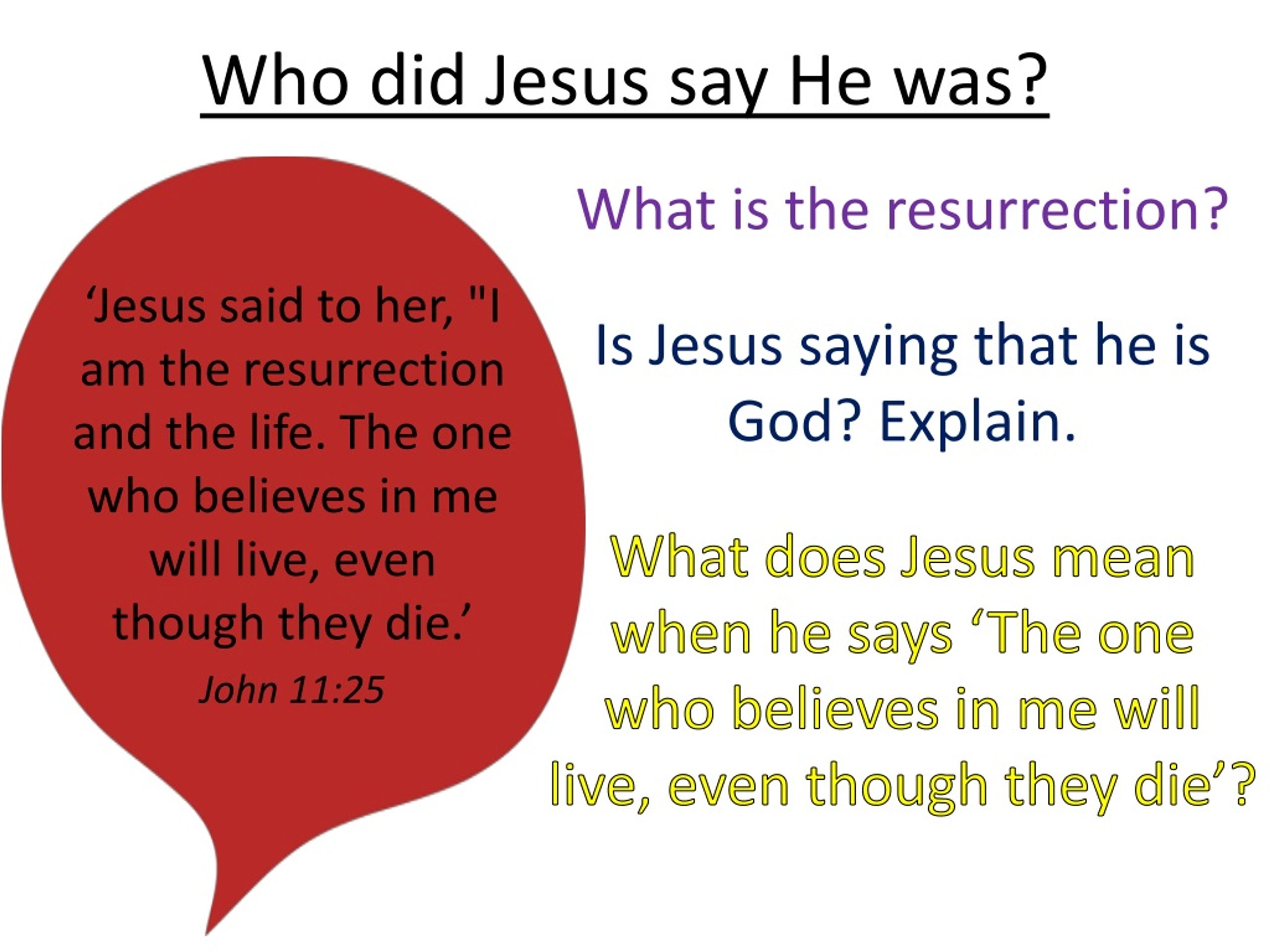 PPT - Who did Jesus say H e was? PowerPoint Presentation, free download ...