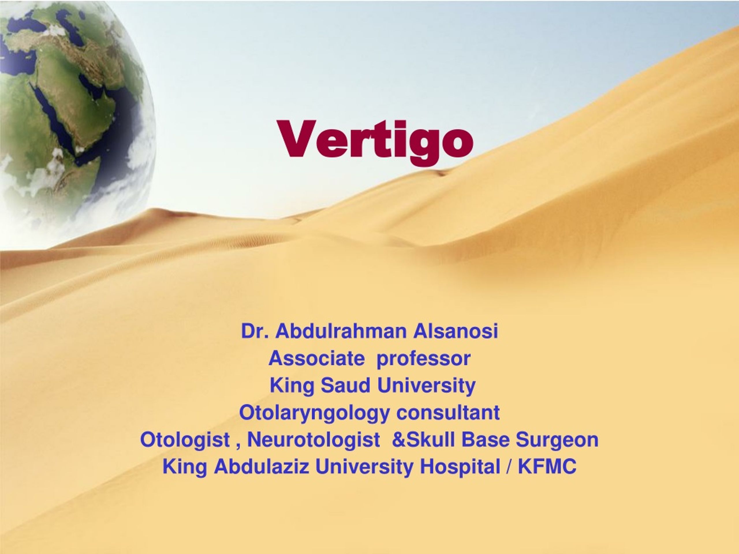 PPT - Vertigo PowerPoint Presentation, free download - ID:166983