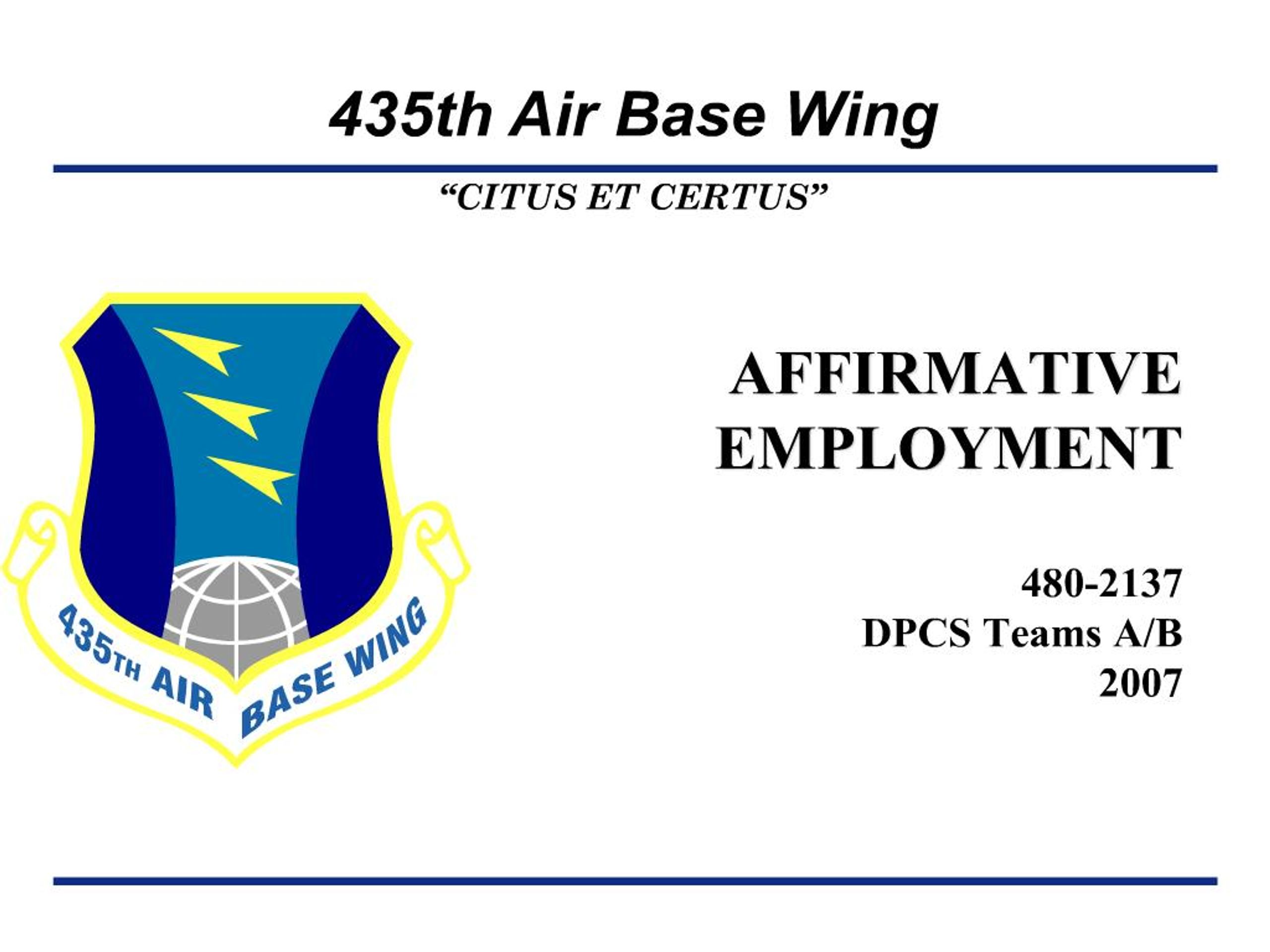 PPT - AFFIRMATIVE EMPLOYMENT PowerPoint Presentation, free download ...