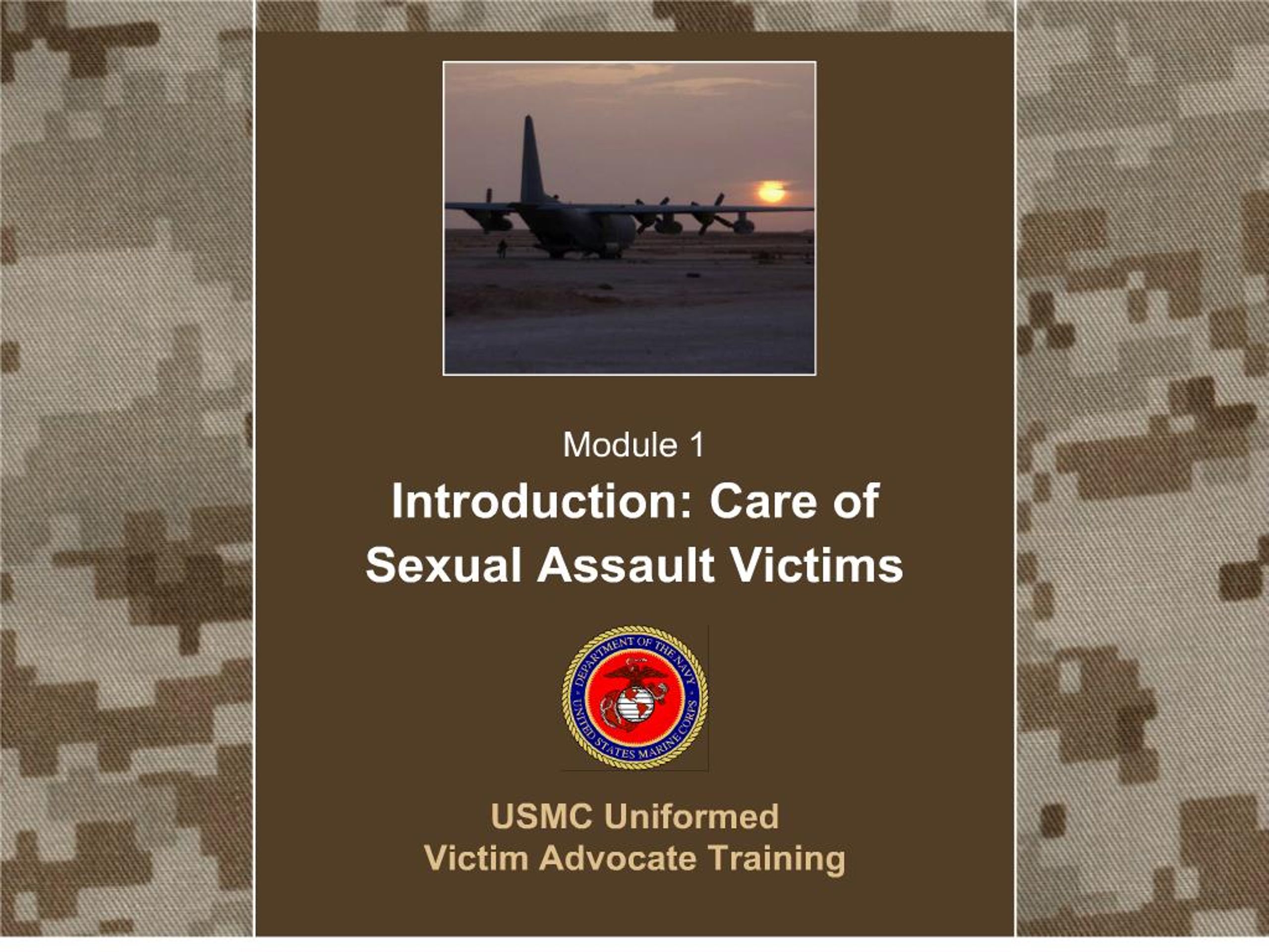 PPT - USMC Uniformed Victim Advocate Training PowerPoint Presentation ...