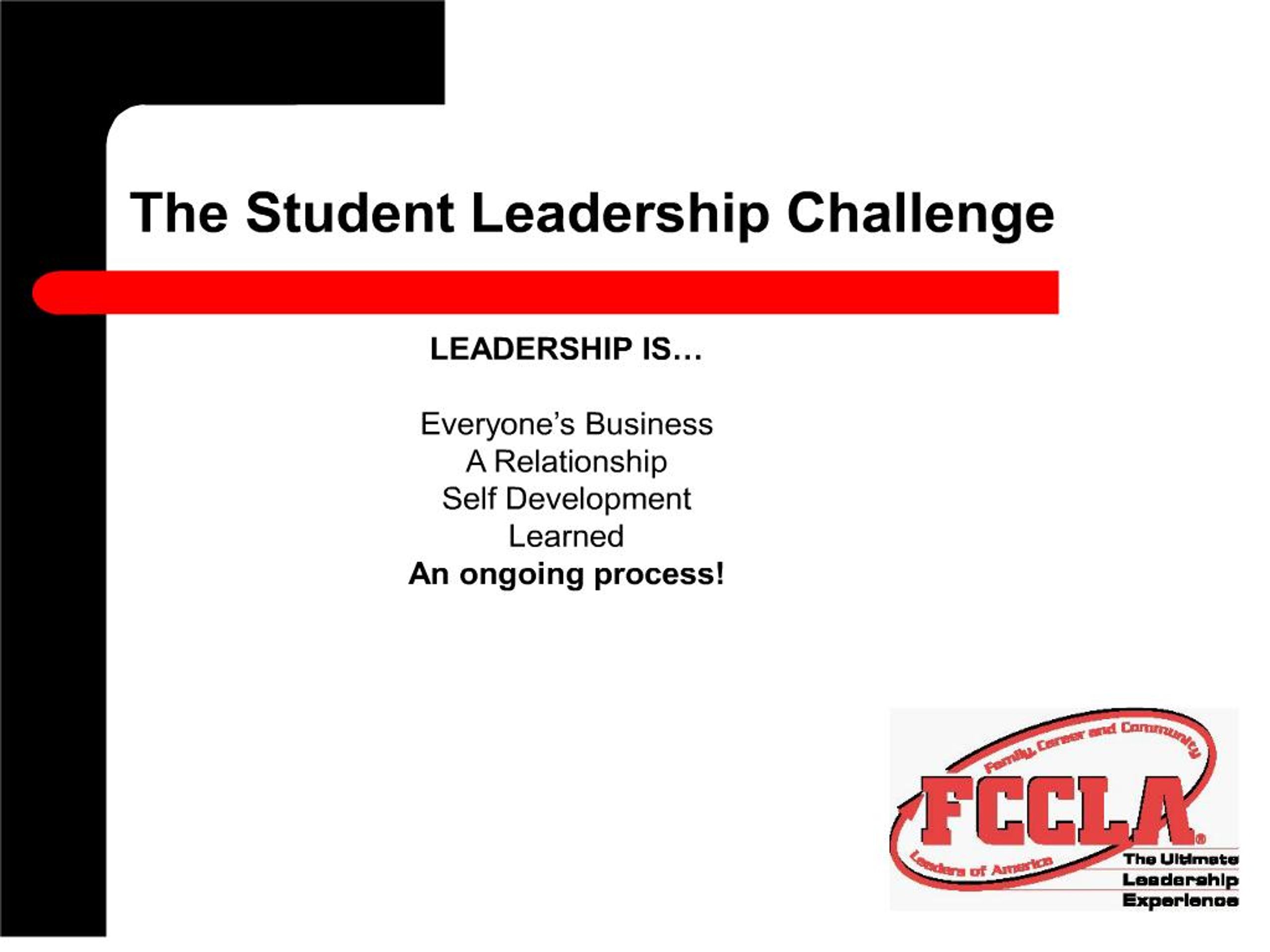 PPT - The Student Leadership Challenge PowerPoint Presentation, free ...
