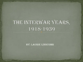 PPT - The Interwar Years PowerPoint Presentation, free download - ID ...