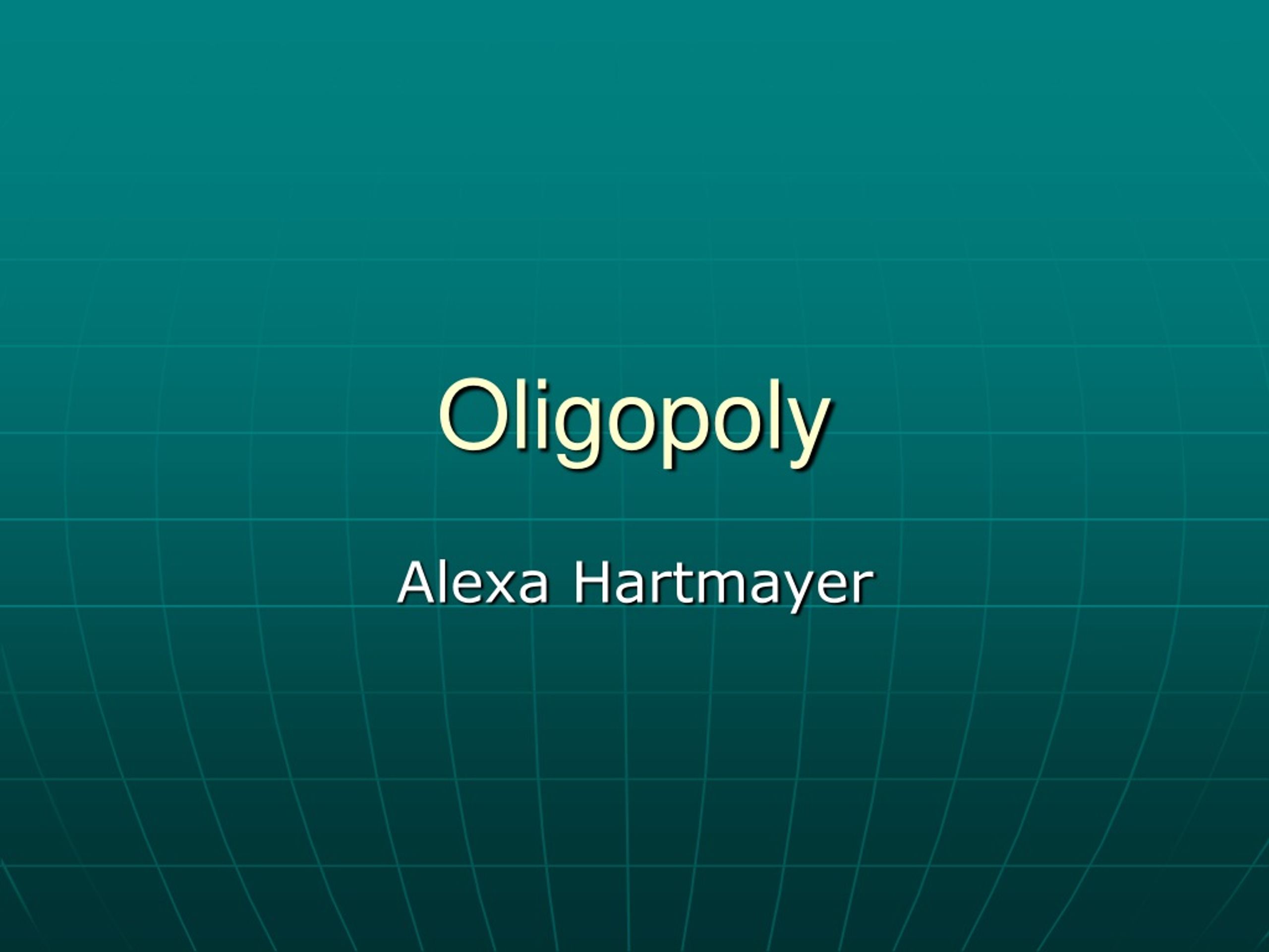 PPT - Oligopoly PowerPoint Presentation, free download - ID:169413