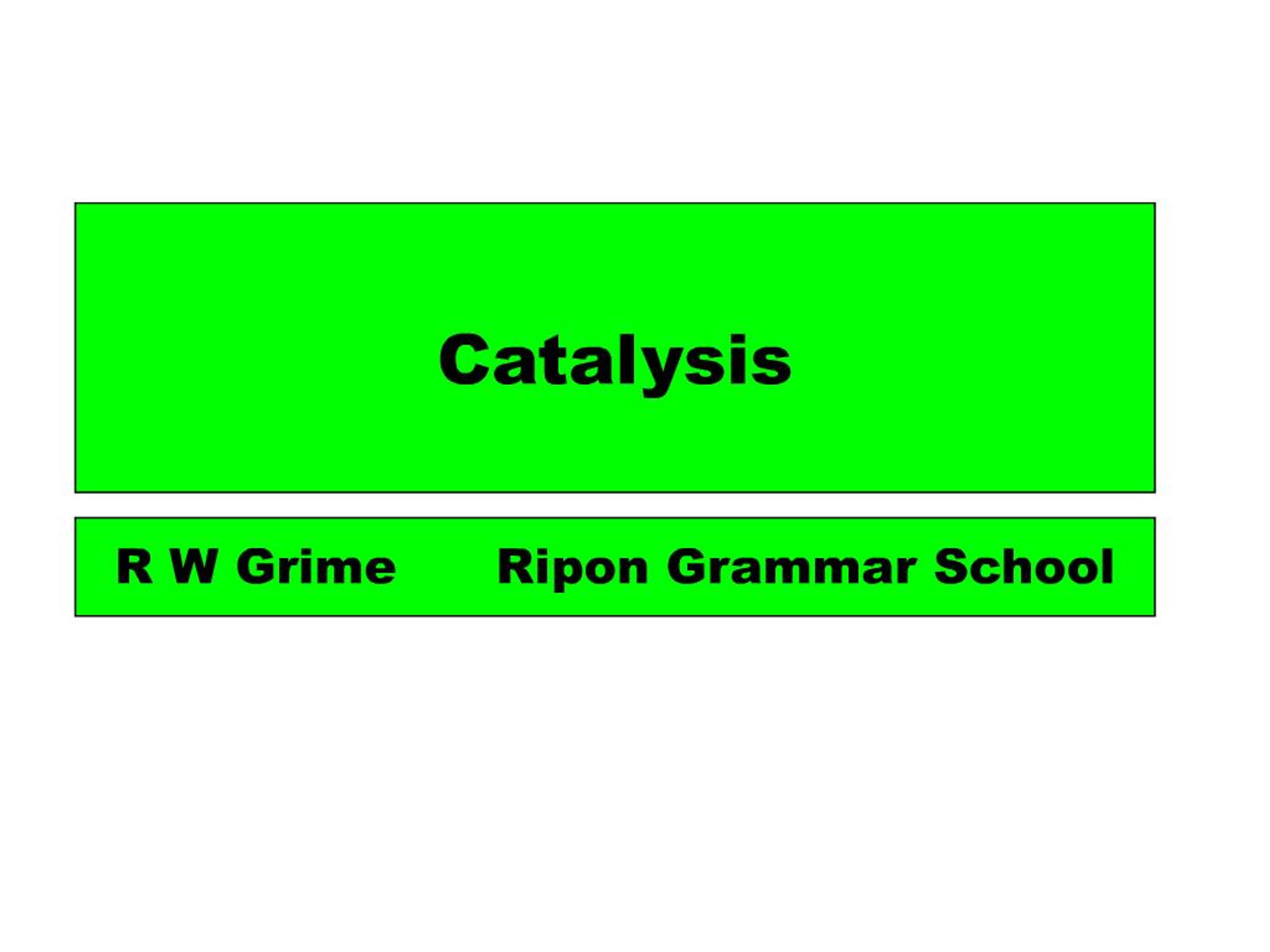 PPT - Catalysis PowerPoint Presentation, free download - ID:170249