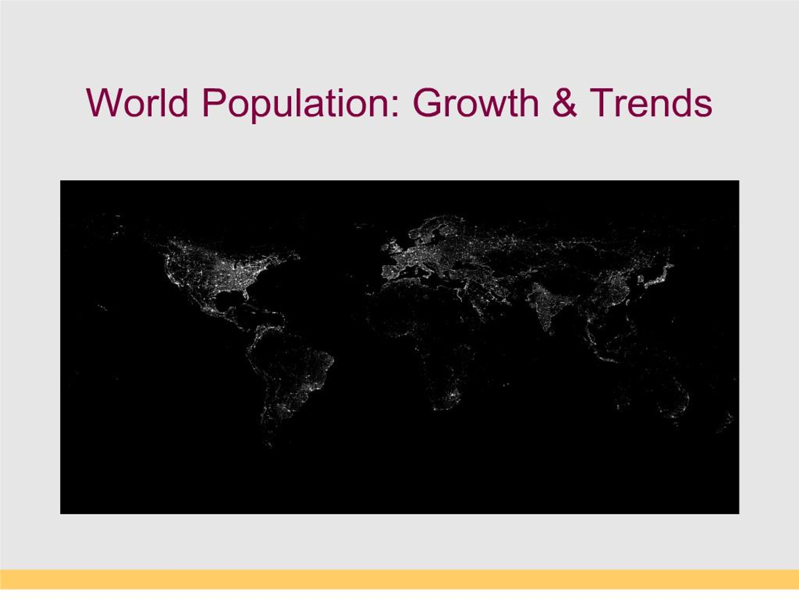 PPT - World Population: Growth Trends PowerPoint Presentation, free ...