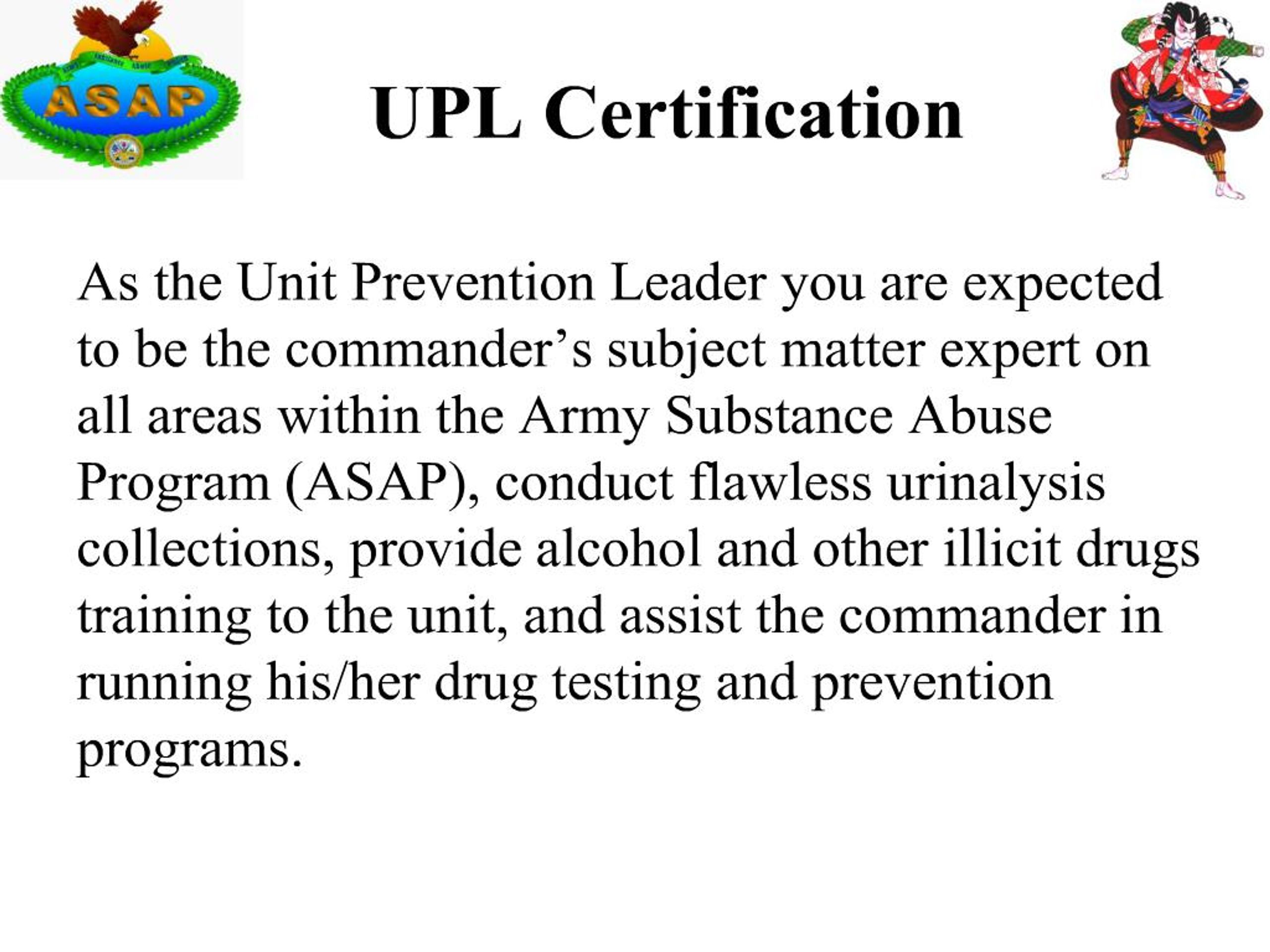 PPT - UPL Certification PowerPoint Presentation, free download - ID:177269