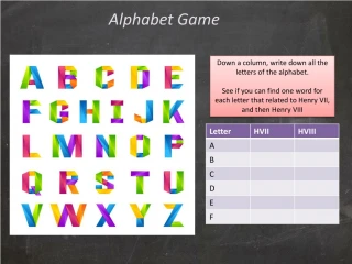 PPT - Alphabet Letter Game “Fundations” PowerPoint Presentation, free ...