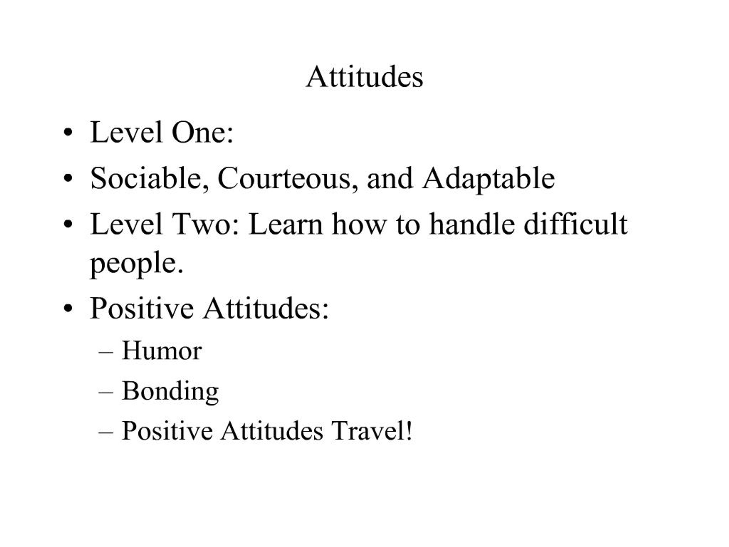 PPT - Attitudes PowerPoint Presentation, free download - ID:179642