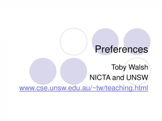 PPT - Chapter 3 Preferences PowerPoint Presentation, free download - ID ...