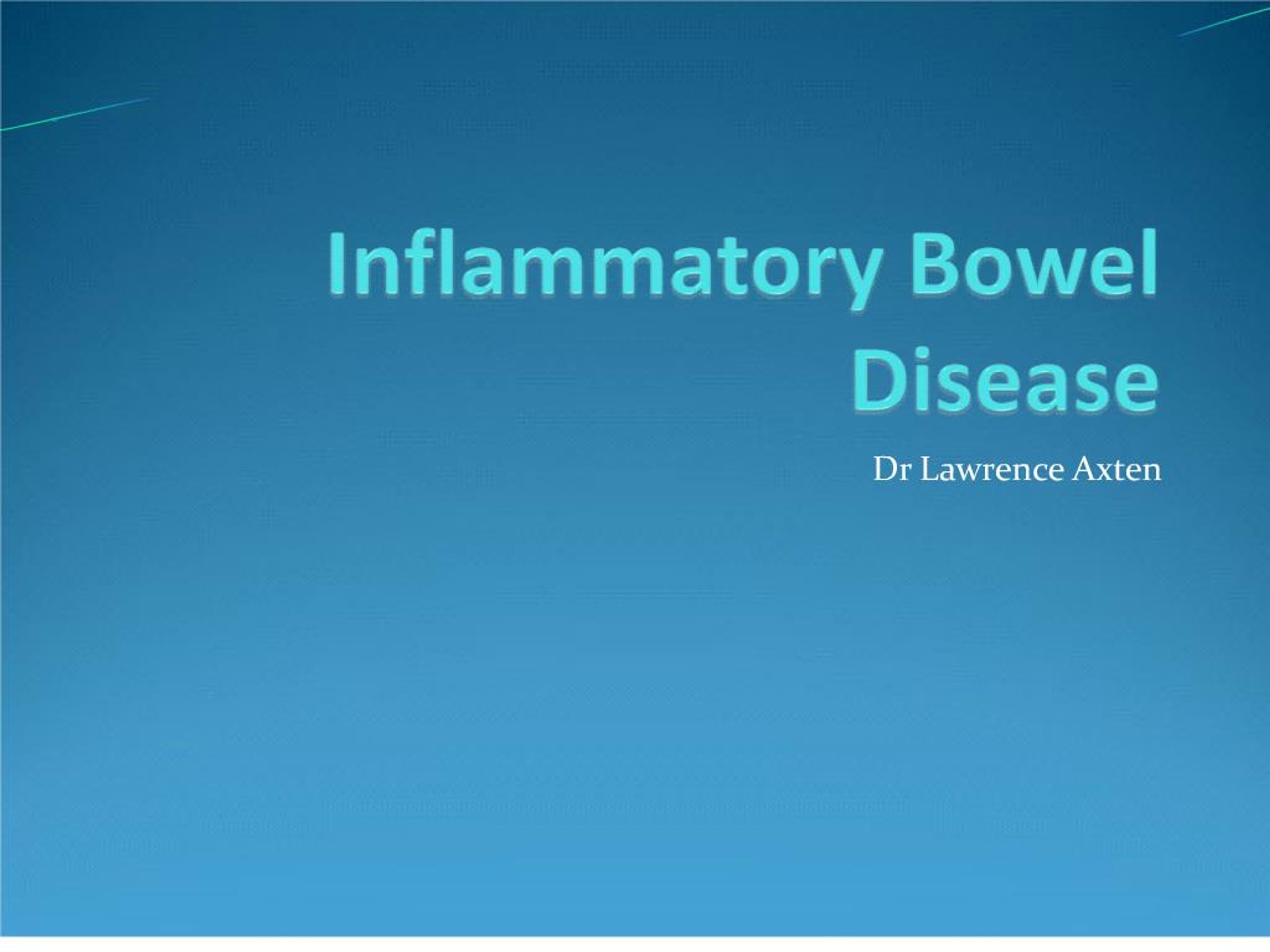 PPT - Inflammatory Bowel Disease PowerPoint Presentation, free download ...
