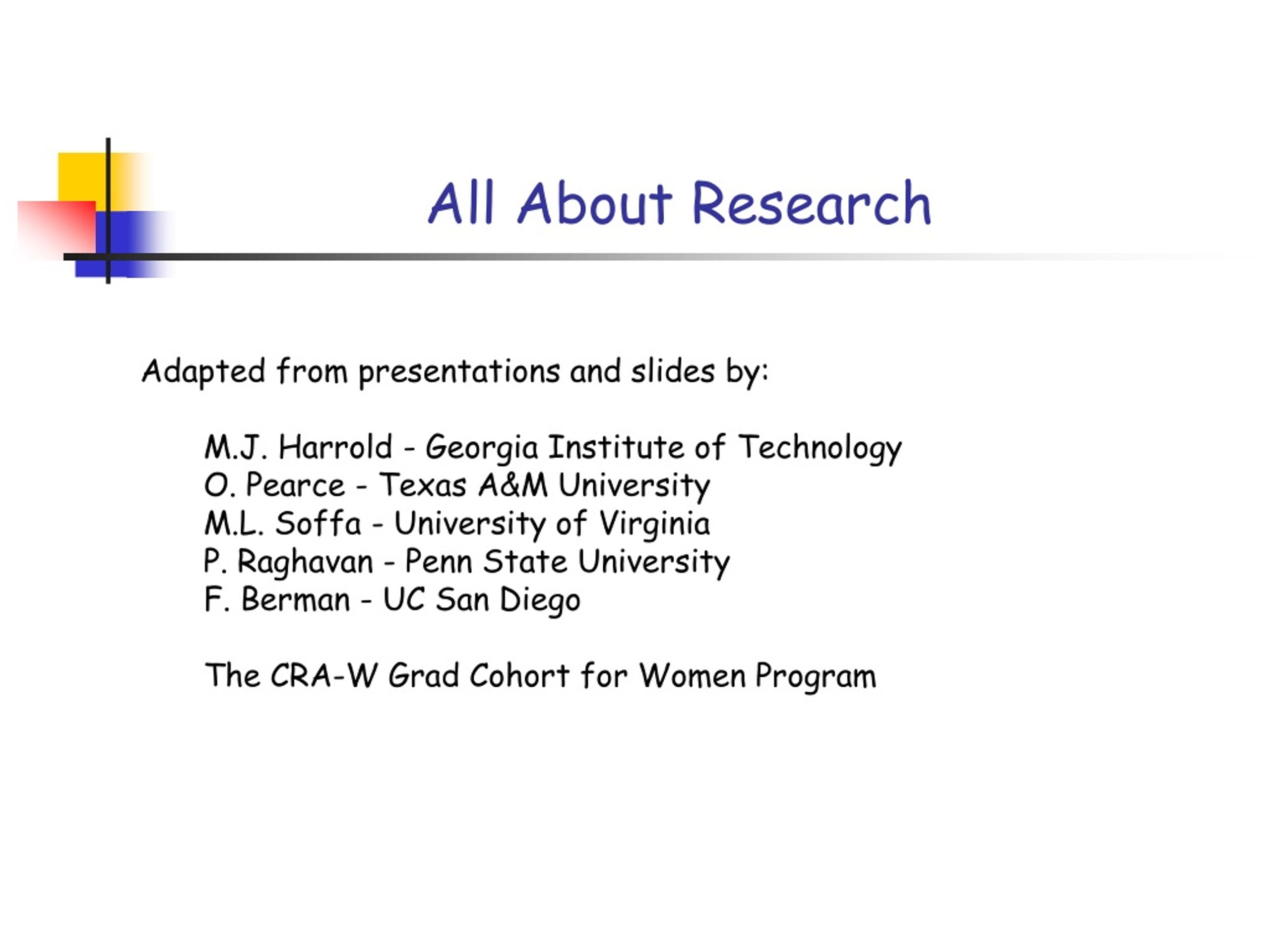 PPT - All About Research PowerPoint Presentation, free download - ID:18871