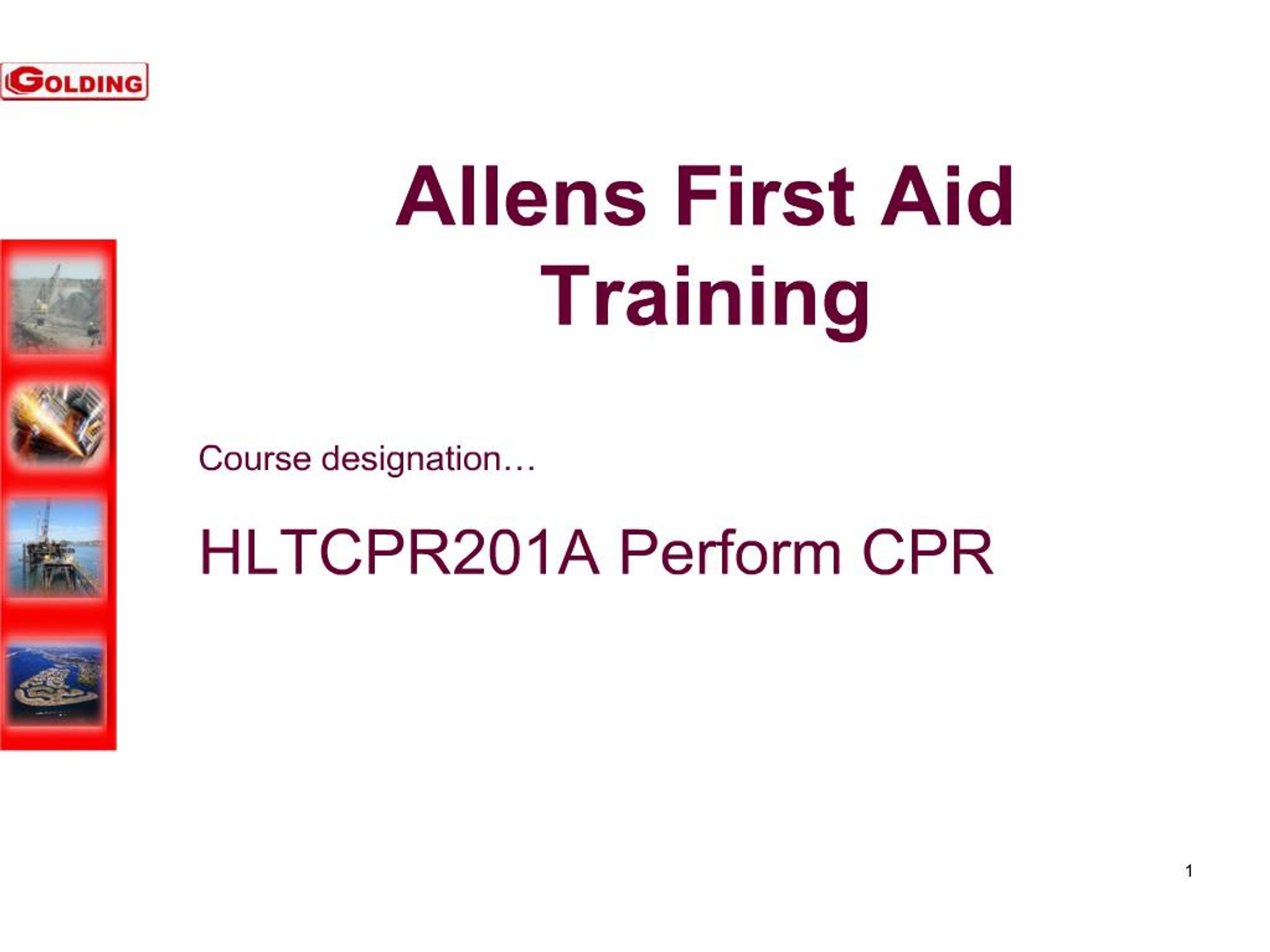 PPT - Allens First Aid Training PowerPoint Presentation, free download ...