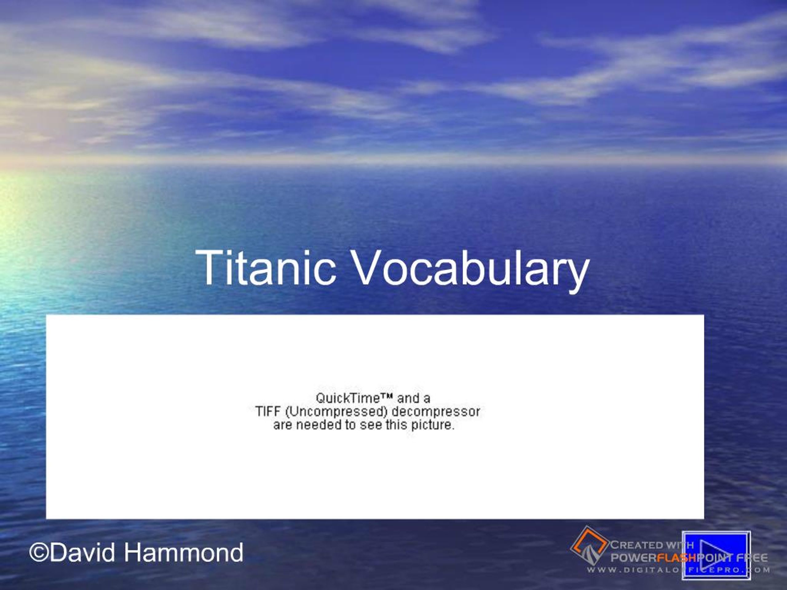 PPT - Titanic Vocabulary PowerPoint Presentation, free download - ID:19102