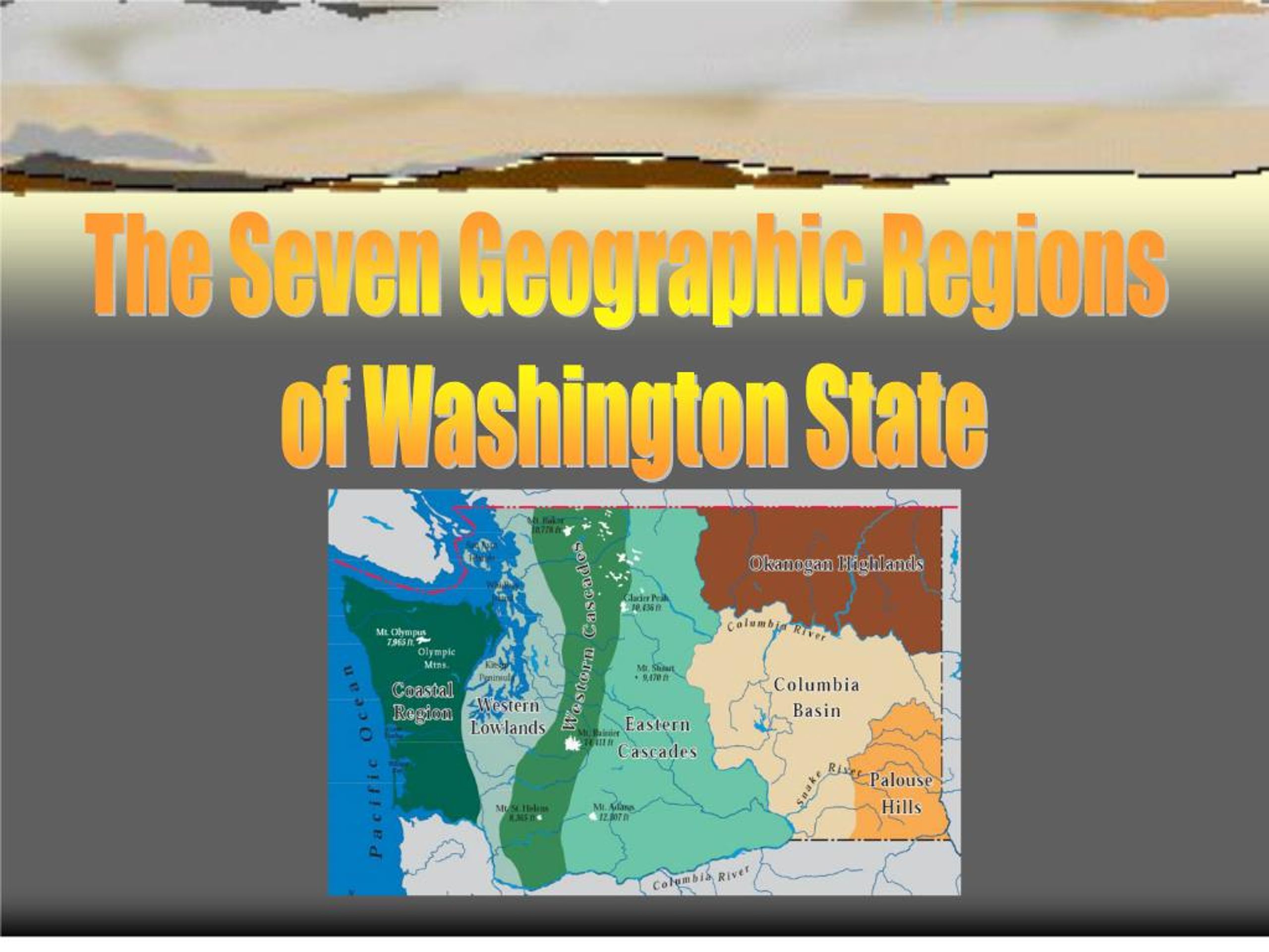 PPT - The Seven Geographic Regions of Washington State PowerPoint ...