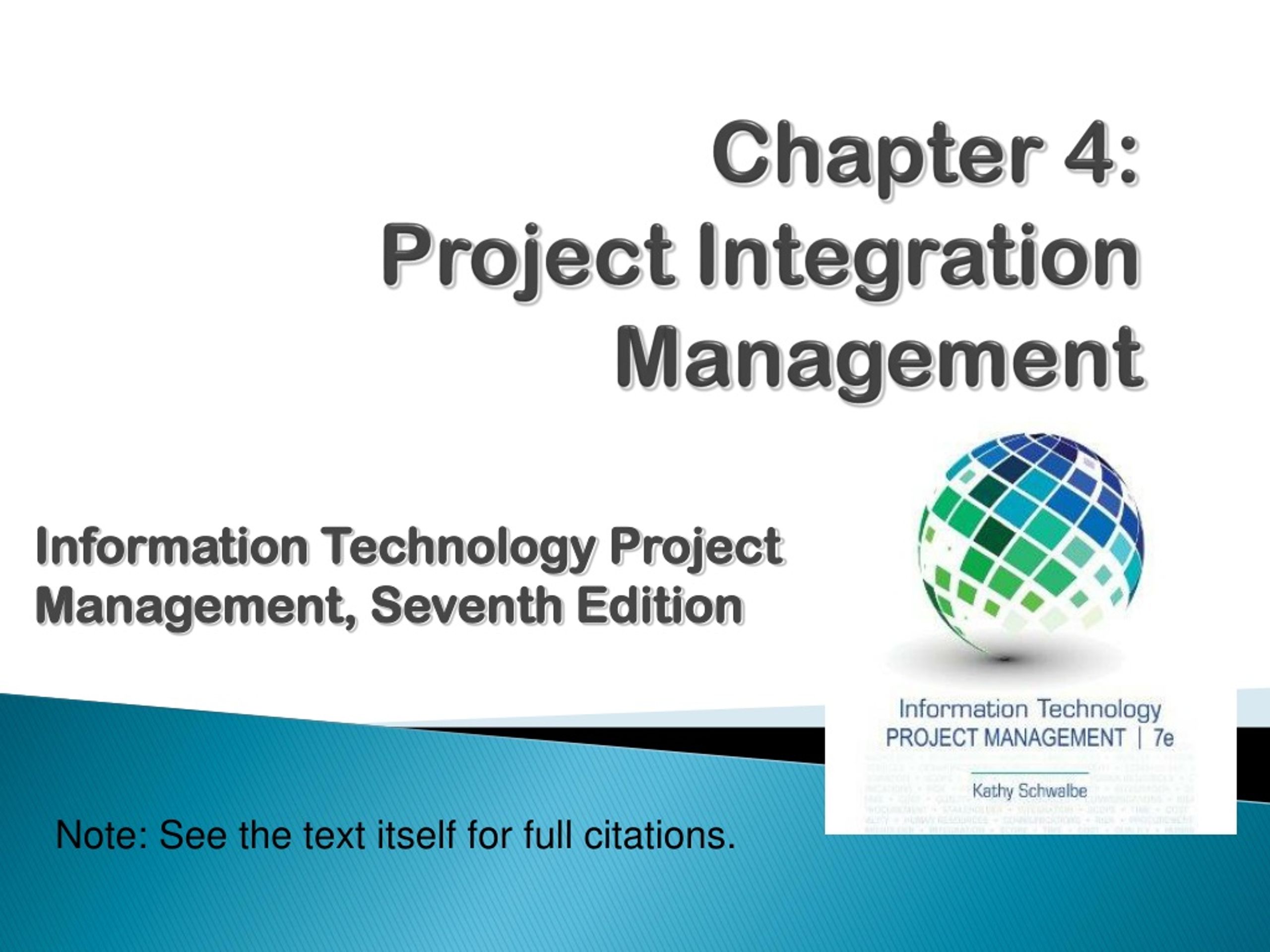 PPT - Chapter 4: Project Integration Management PowerPoint Presentation ...