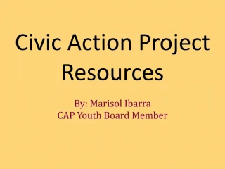 PPT - Lesson 1: Introduction to Civic Action PowerPoint Presentation ...