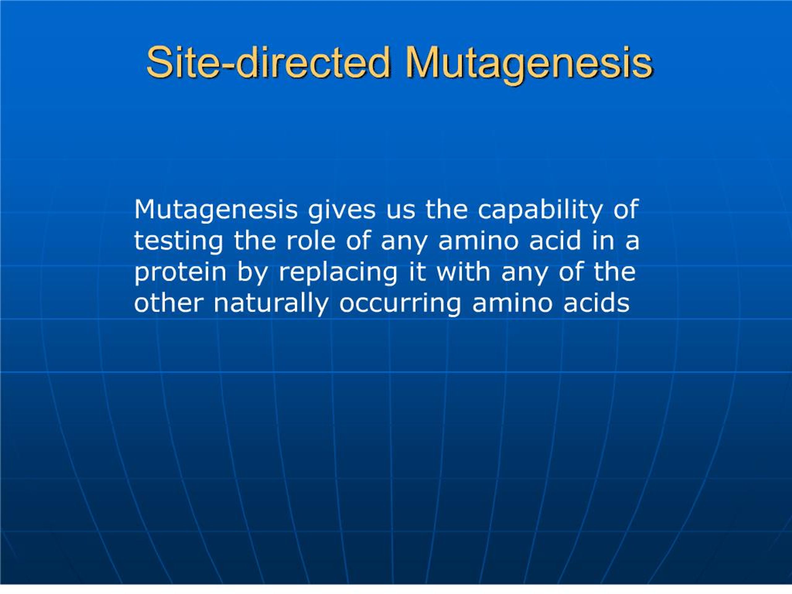 PPT - Site-directed Mutagenesis PowerPoint Presentation, free download ...