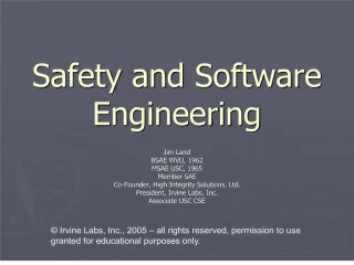 PPT - Software Safety Engineering PowerPoint Presentation, free ...