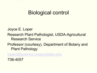 PPT - Biological control PowerPoint Presentation, free download - ID ...