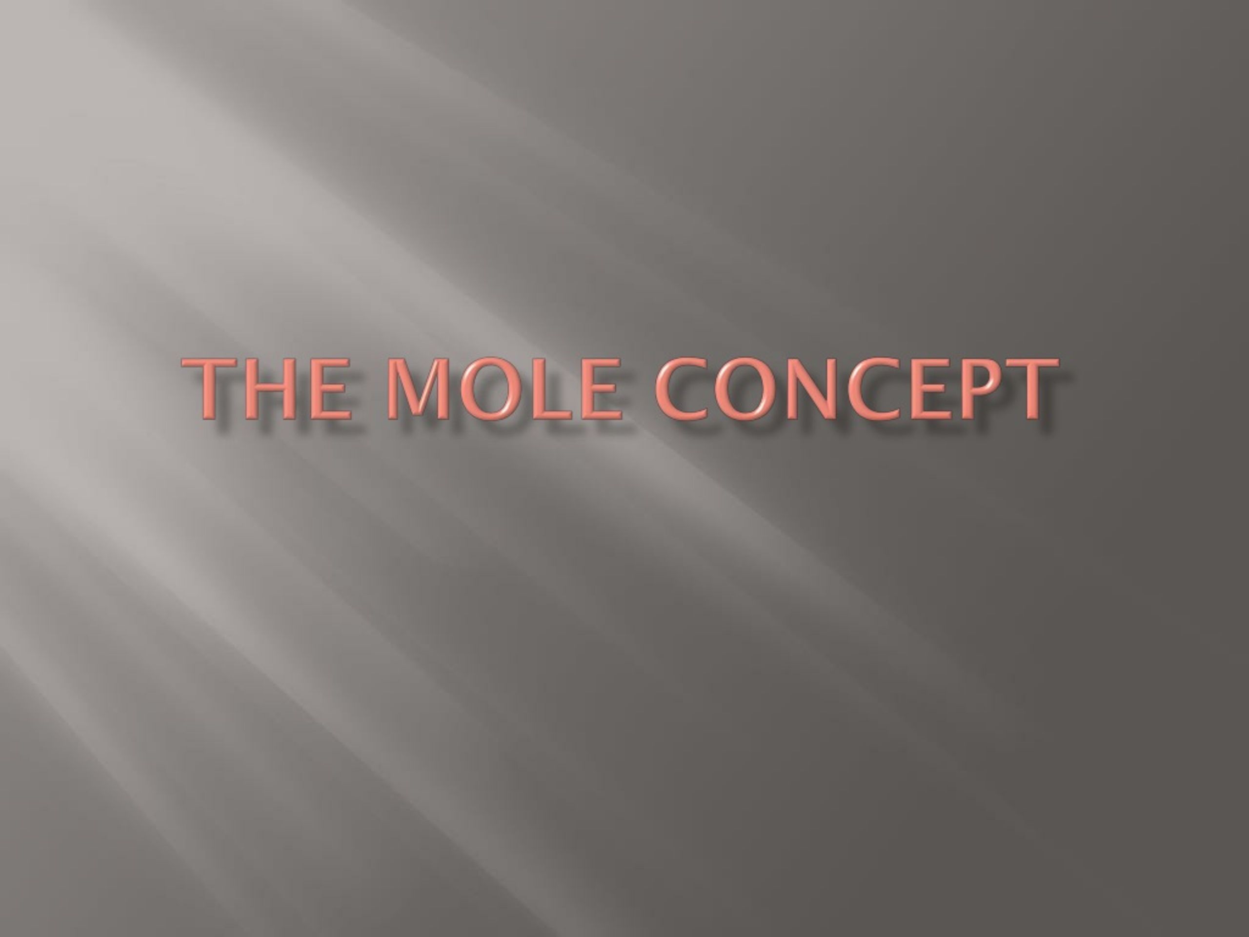 PPT - The Mole Concept PowerPoint Presentation, free download - ID:203584