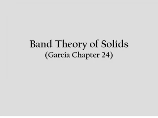 PPT - Band Theory of Solids PowerPoint Presentation, free download - ID ...