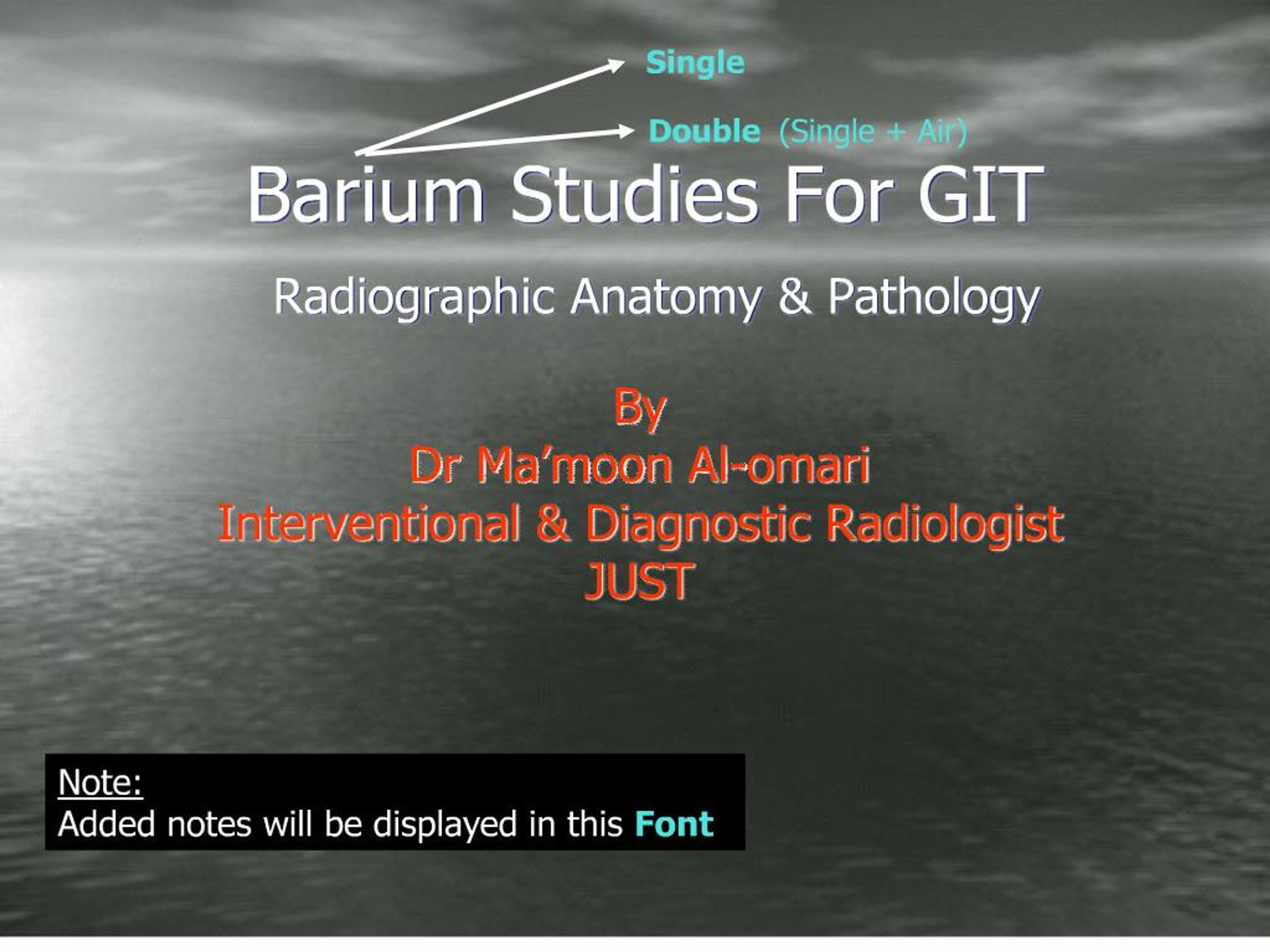 PPT - Barium Studies For GIT Radiographic Anatomy Patholo PowerPoint Presentation - ID:206254